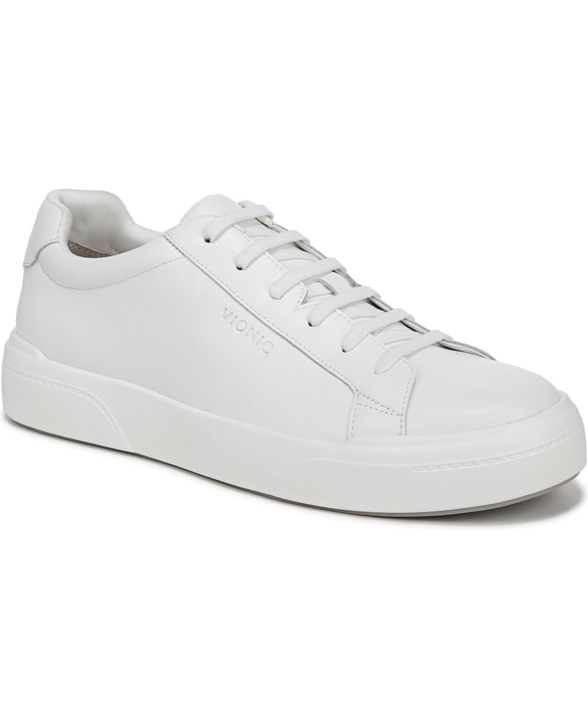Click here for Vionic Mens Colbie Lace-Up Shoes - White leather prices