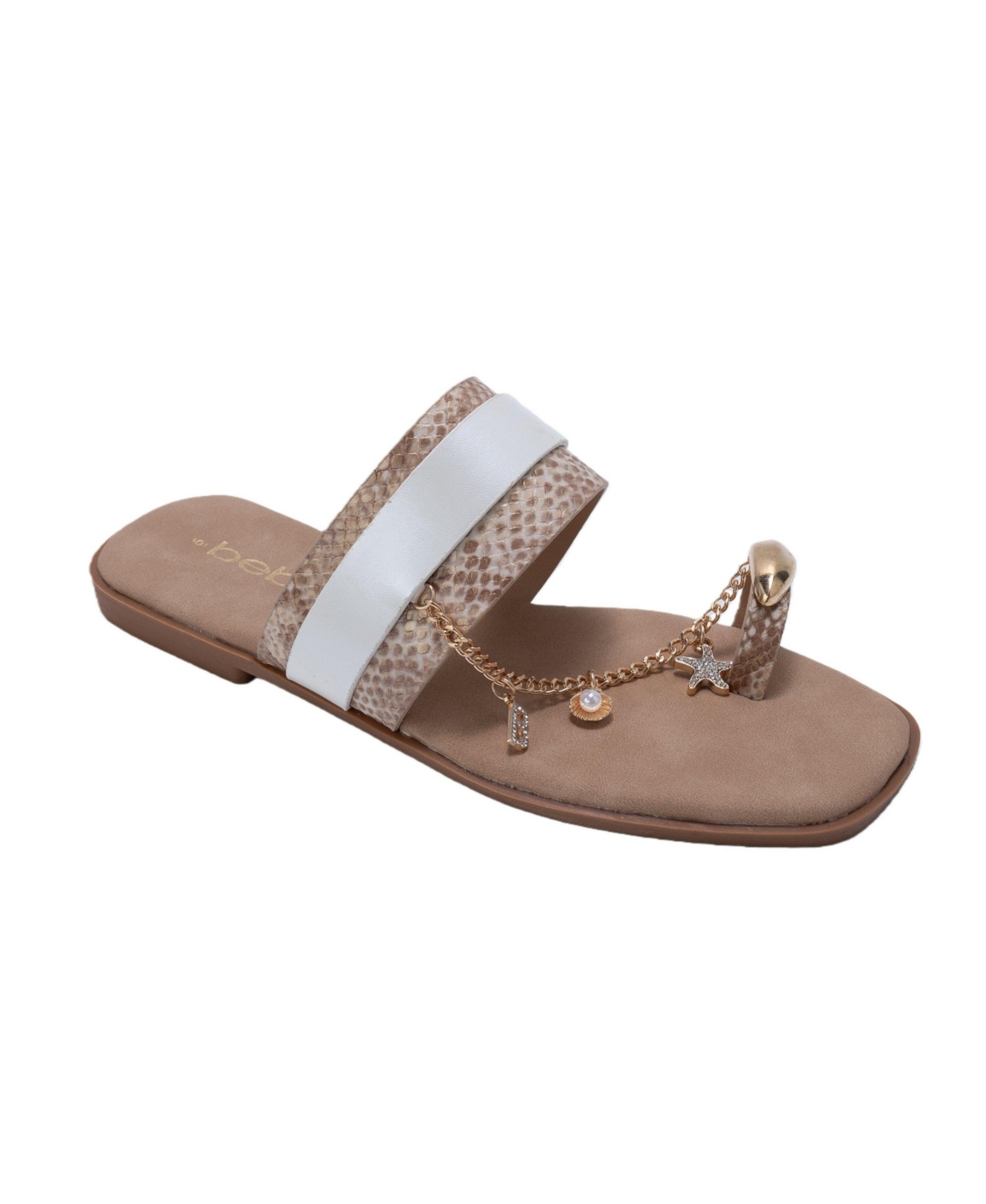 Click here for bebe Women s Thong Sandals with Charm Chain Detail... prices