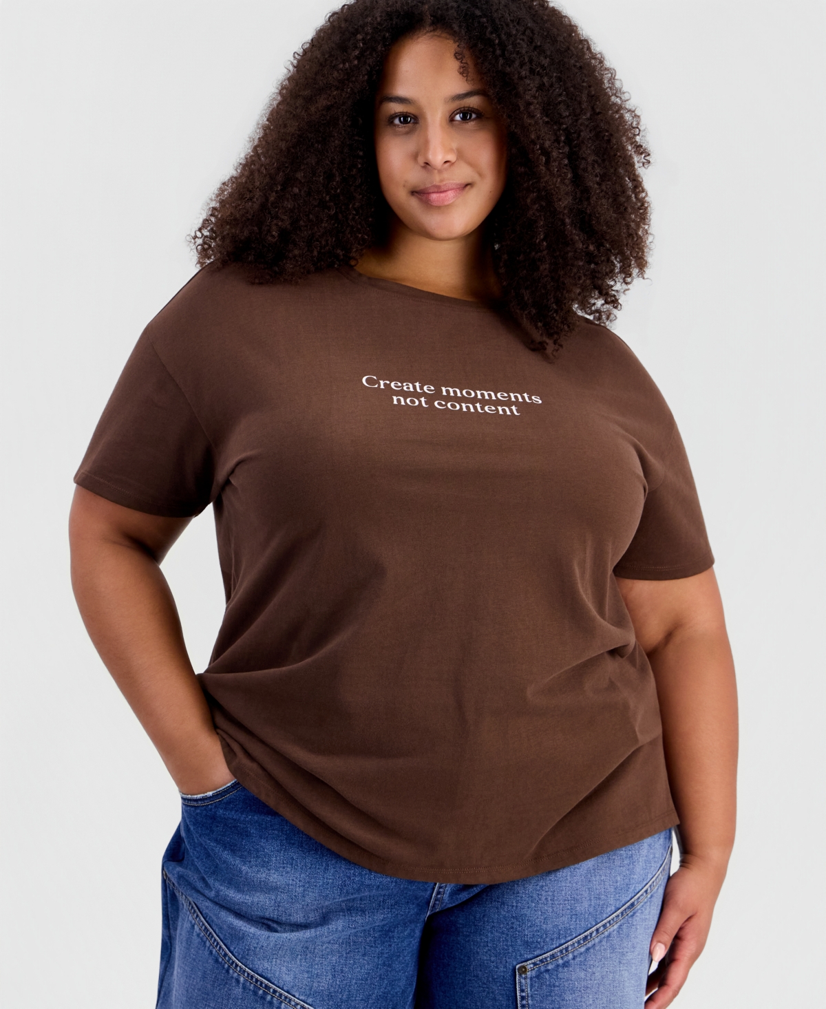 Click here for And Now This Plus Size Landscape Graphic Tee Relax... prices