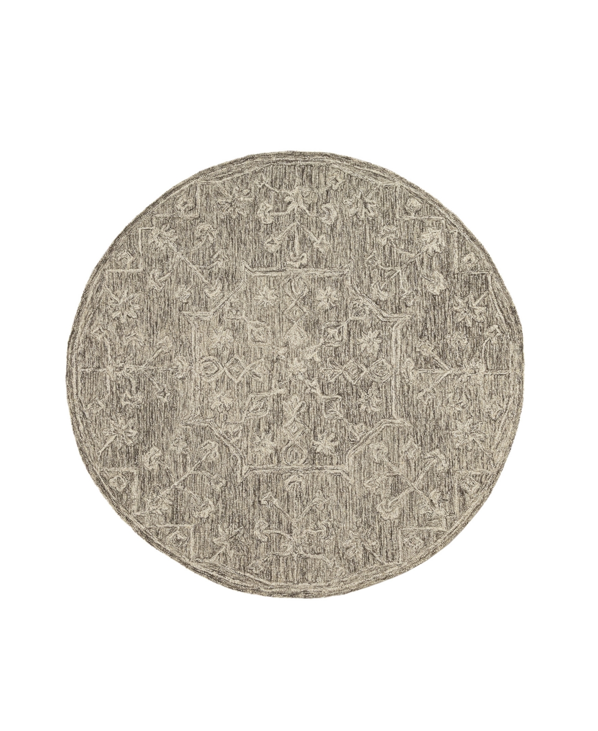 Click here for Lr Home Cypress Jun-571 5x5 Round Area Rug - Brown prices