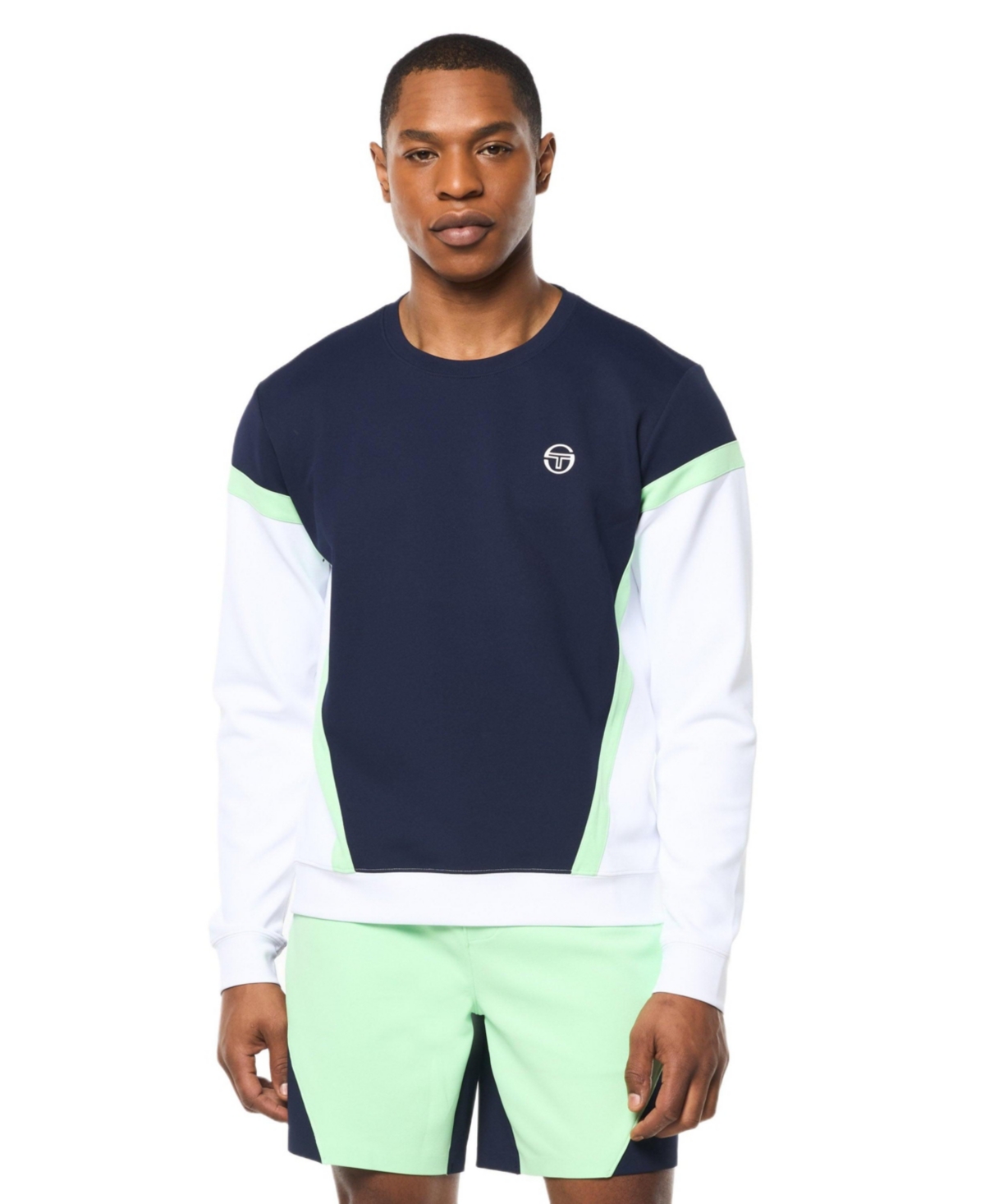 Click here for Sergio Tacchini Mens Pagia Crewneck - Maritime blu... prices