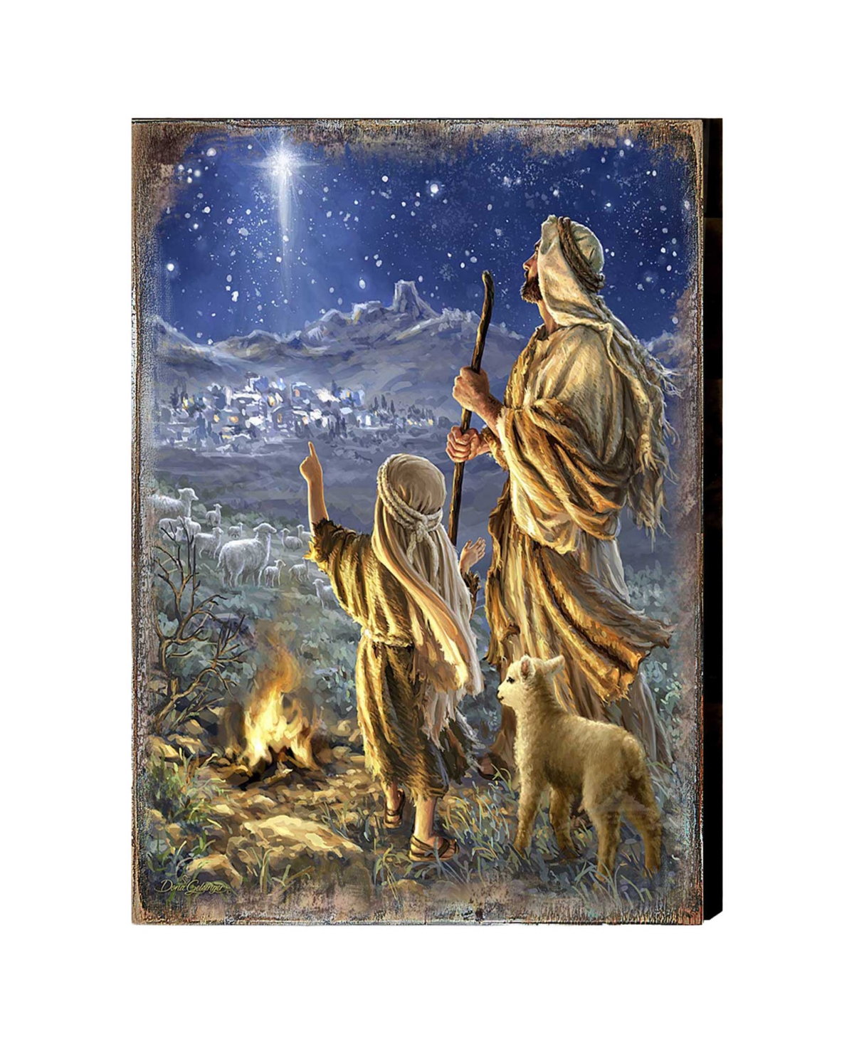Click here for Designocracy Shepherds Keeping Watch Holiday Wall... prices