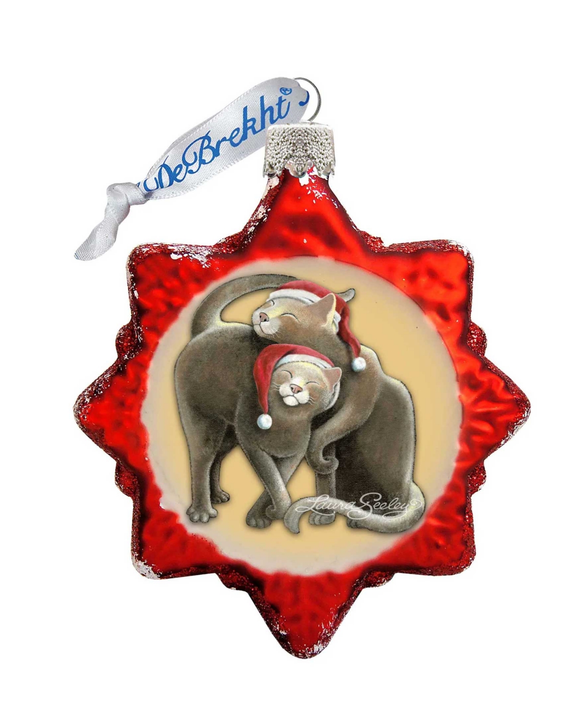 Click here for G.DeBrekht Christmas Cuddling Kitties Hand Painted... prices