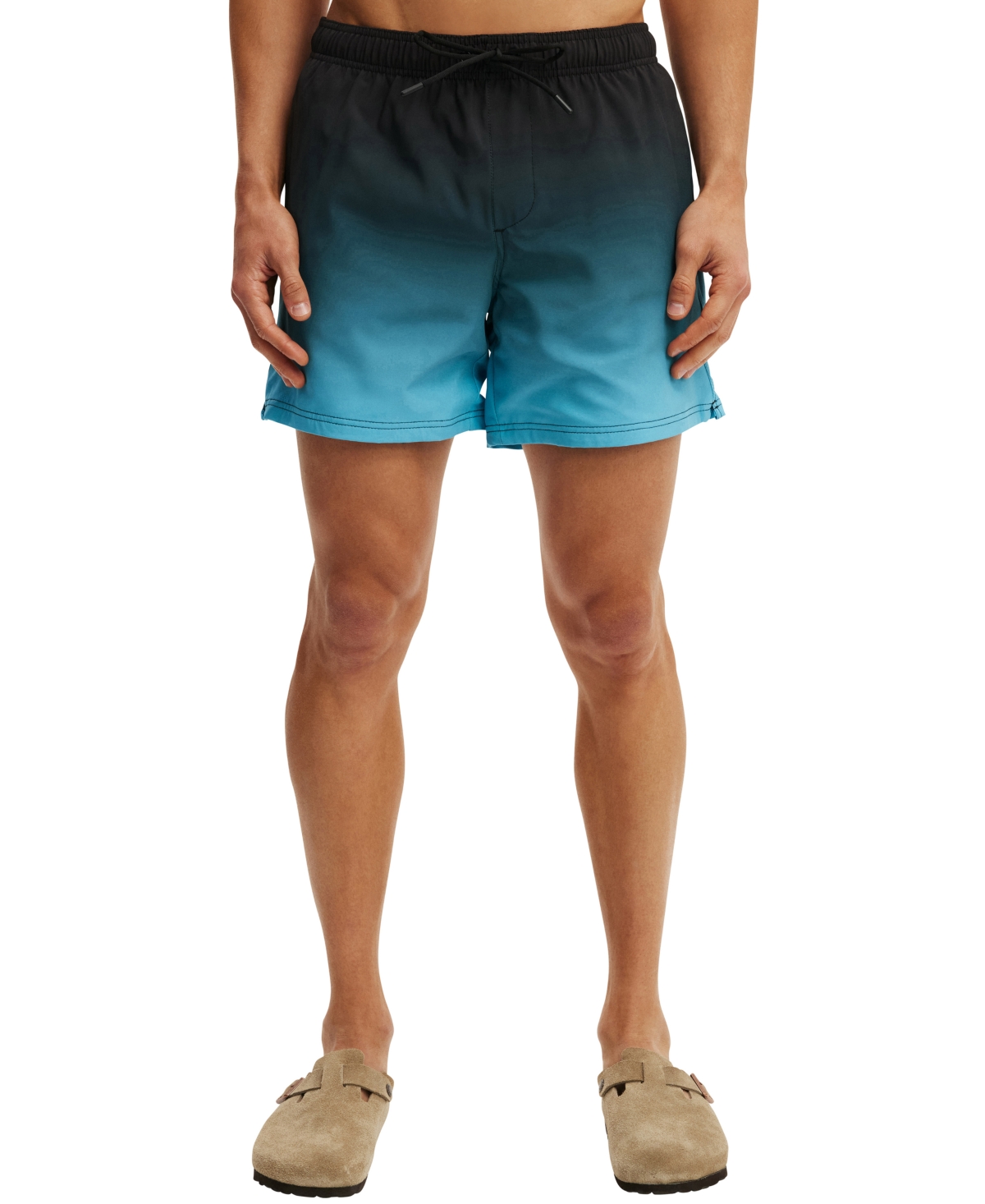 Click here for Cotton On Mens 6 Stretch Swim Shorts - Black/Blue prices