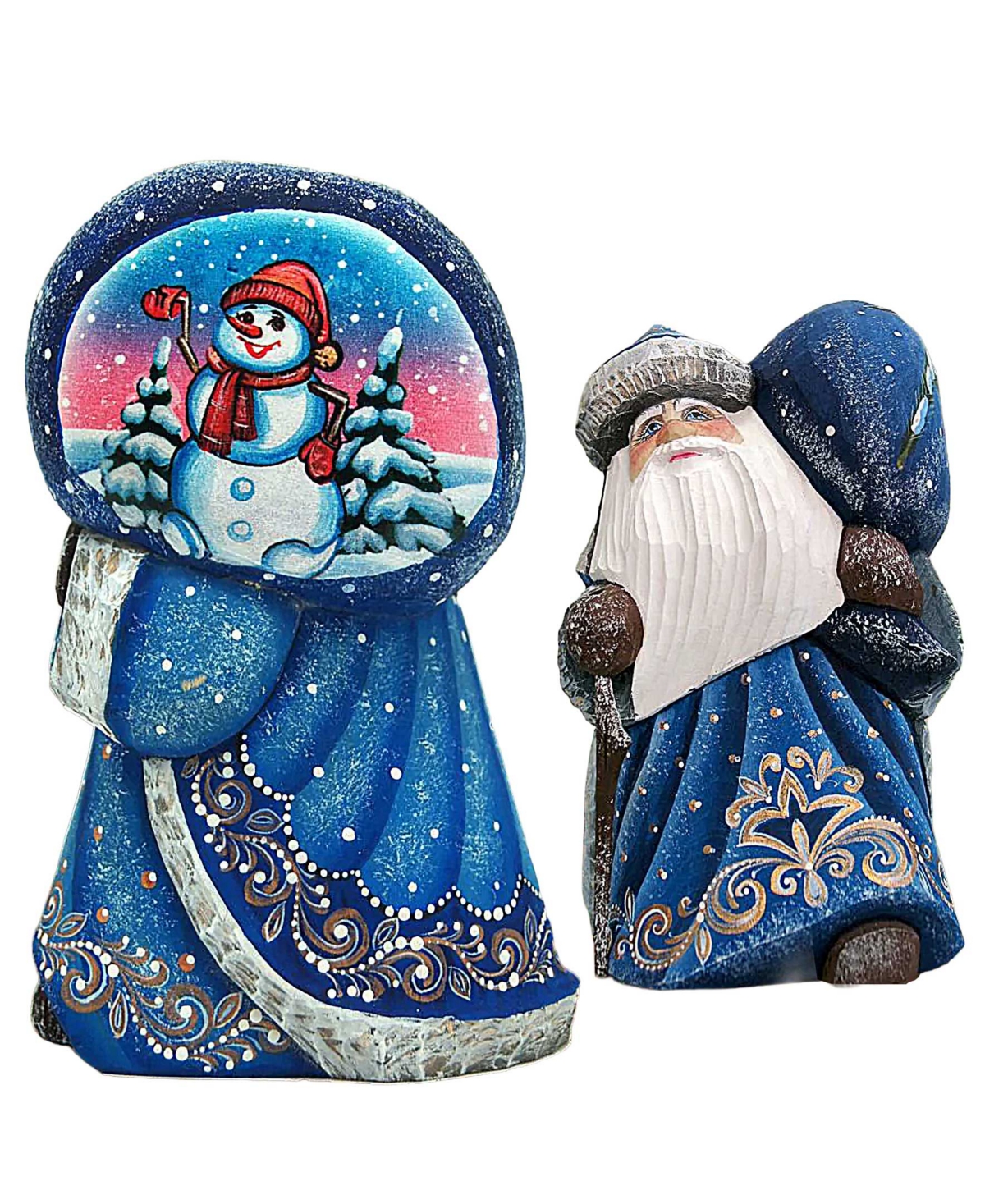 Click here for G.DeBrekht Woodcarved and Hand Painted Santa Snow... prices