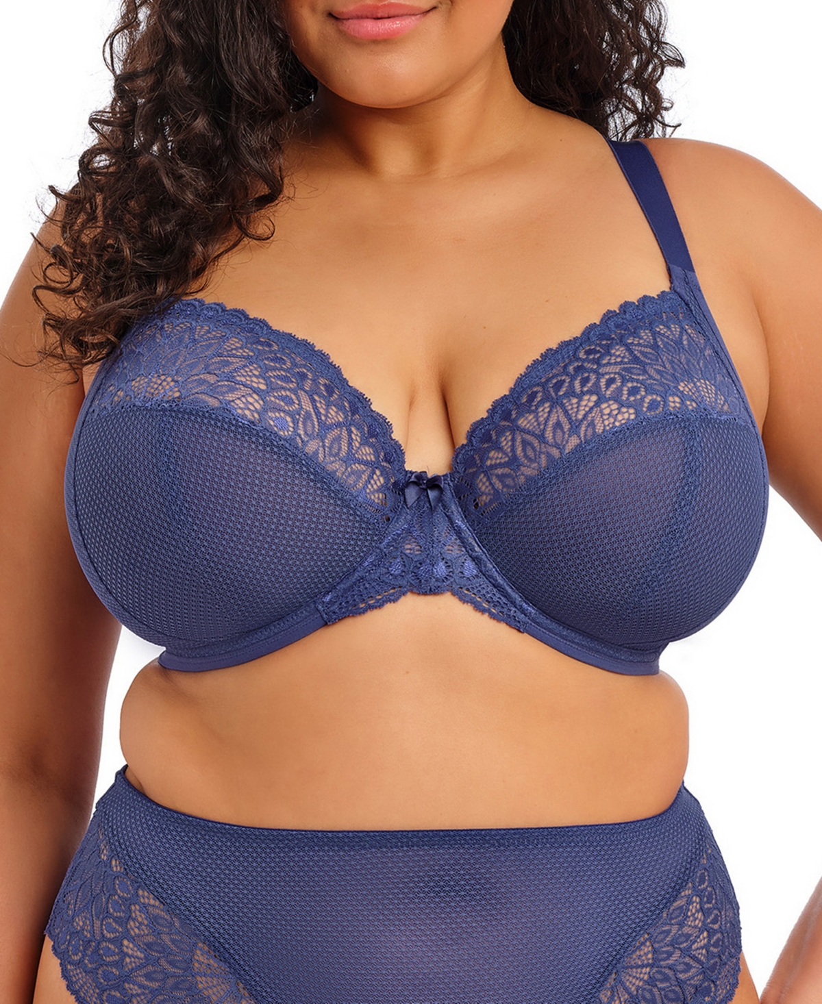 Click here for Elomi Tiernie Plus Size Plunge Bra - Denim prices