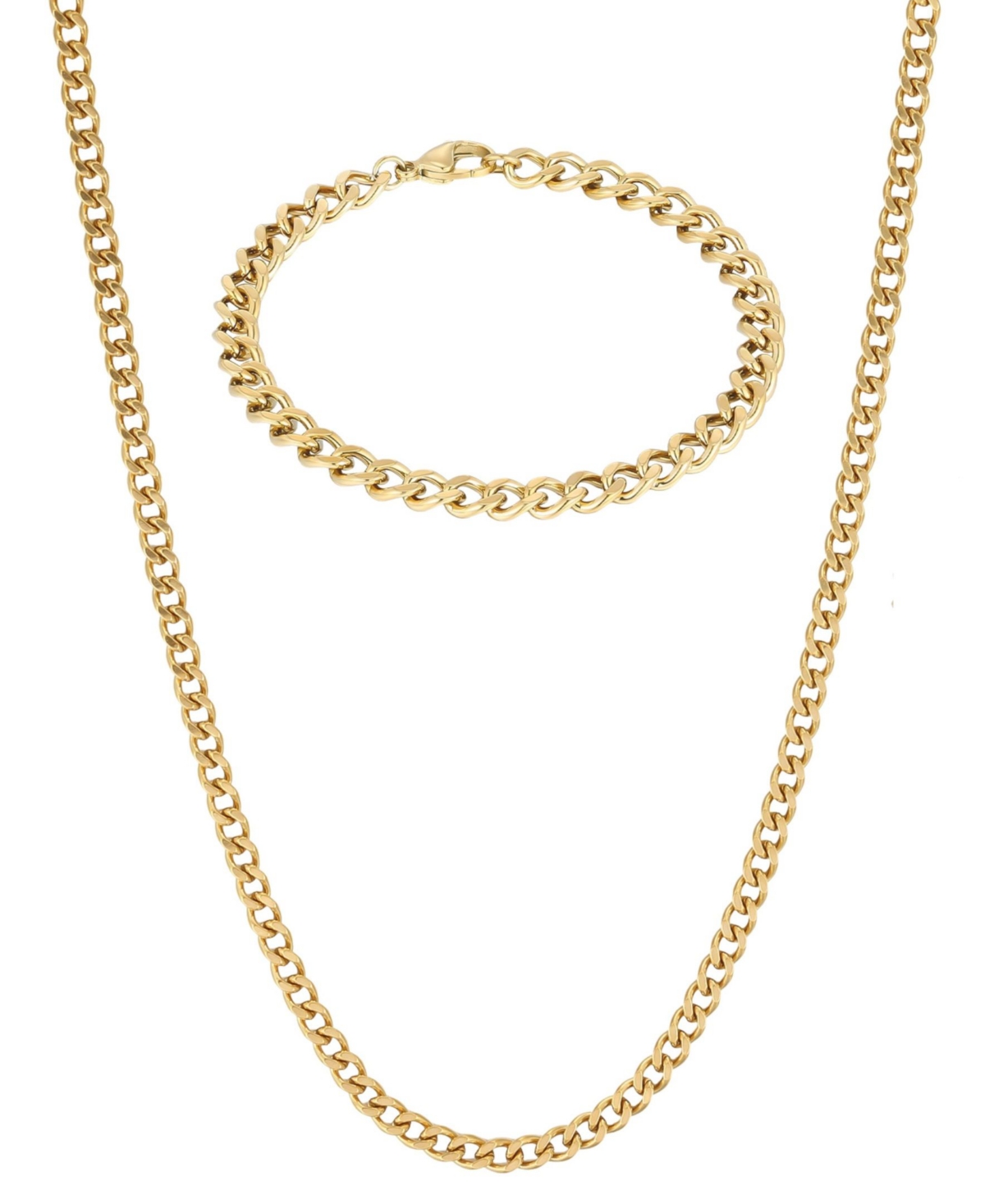 Click here for Adornia Mens Tarnish Resistant Gold 5mm Curb Chain... prices