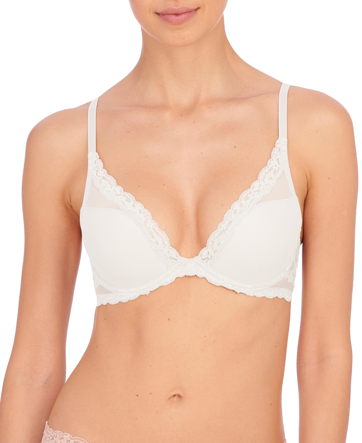 Click here for Natori Womens Feathers Luxe Plunge T-Shirt Underwi... prices
