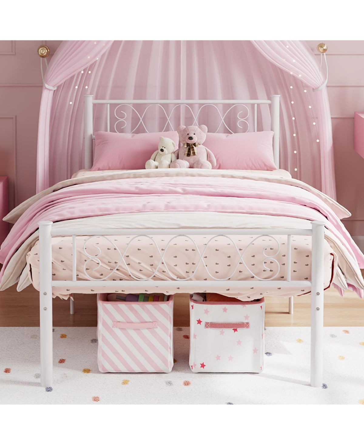 Click here for homfan Metal Platform Bed Frame with Headboard and... prices