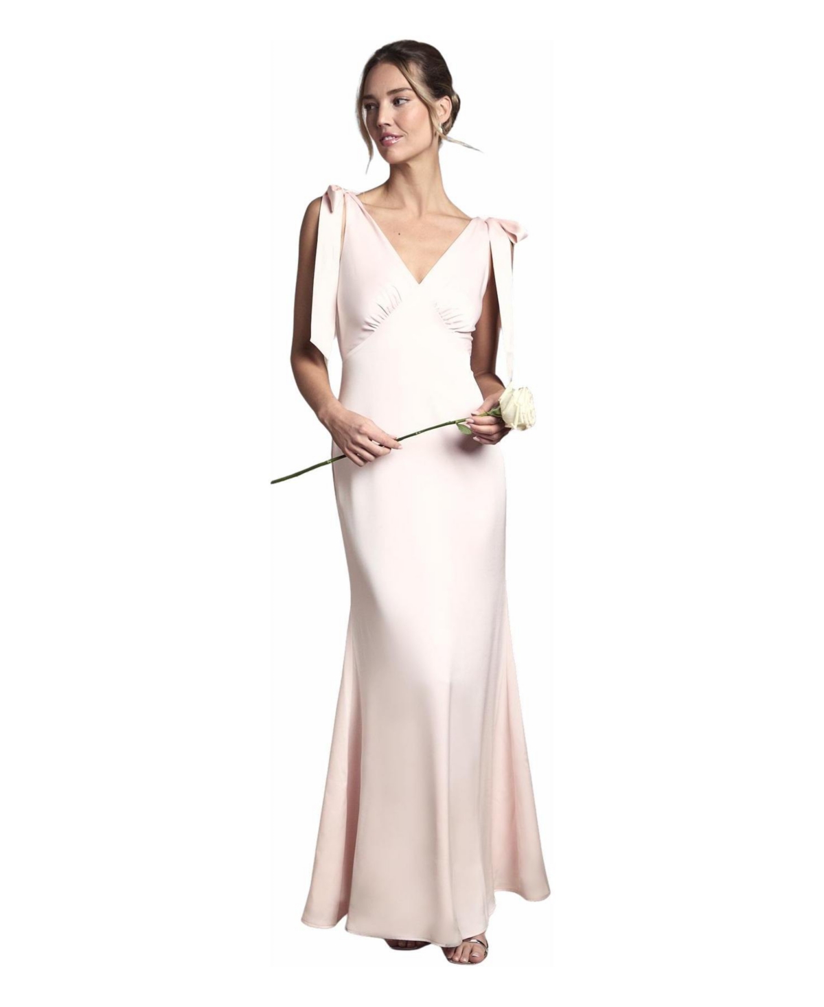 Click here for Coast Womens V-Neck Crepe Maxi Dress - Blush prices