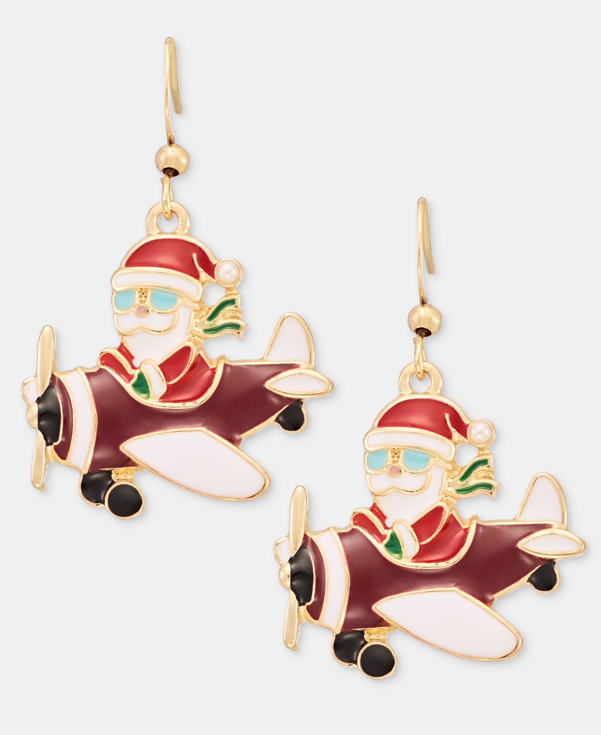 Click here for Macys Santa Claus Pilot Plane Drop Earrings  Macys... prices