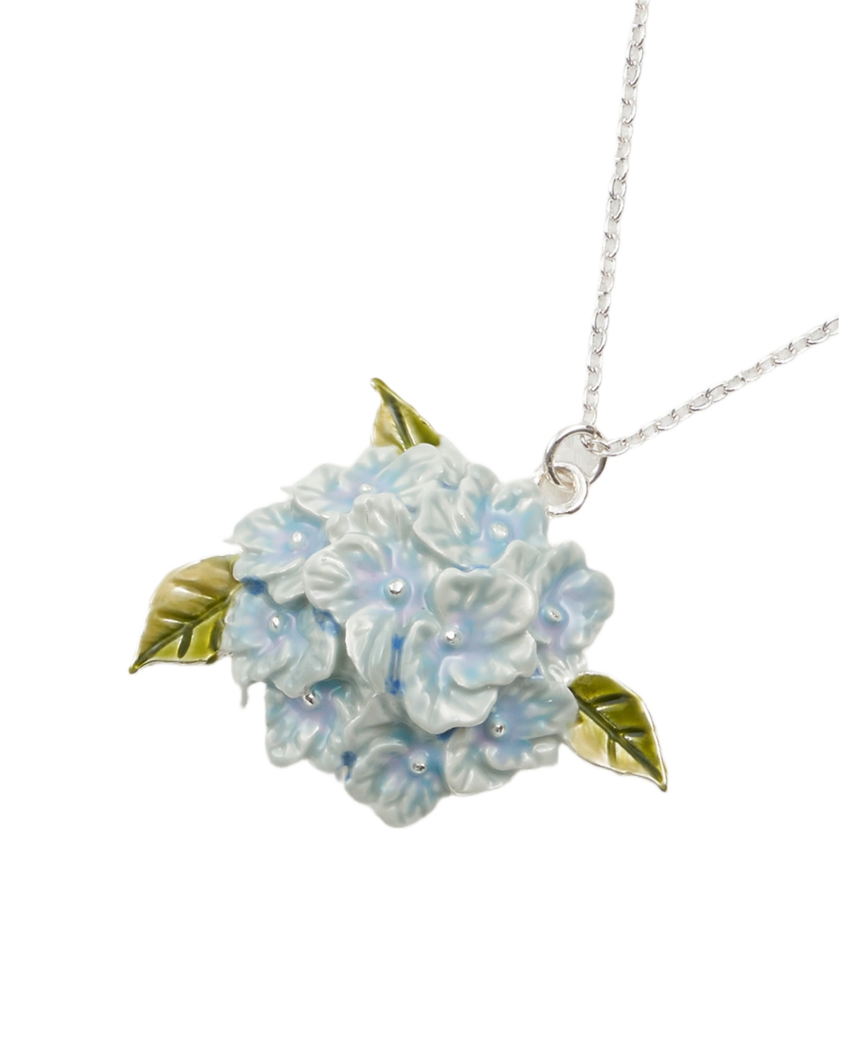 Click here for Fable England Hydrangea Necklace Silver - Blue  si... prices