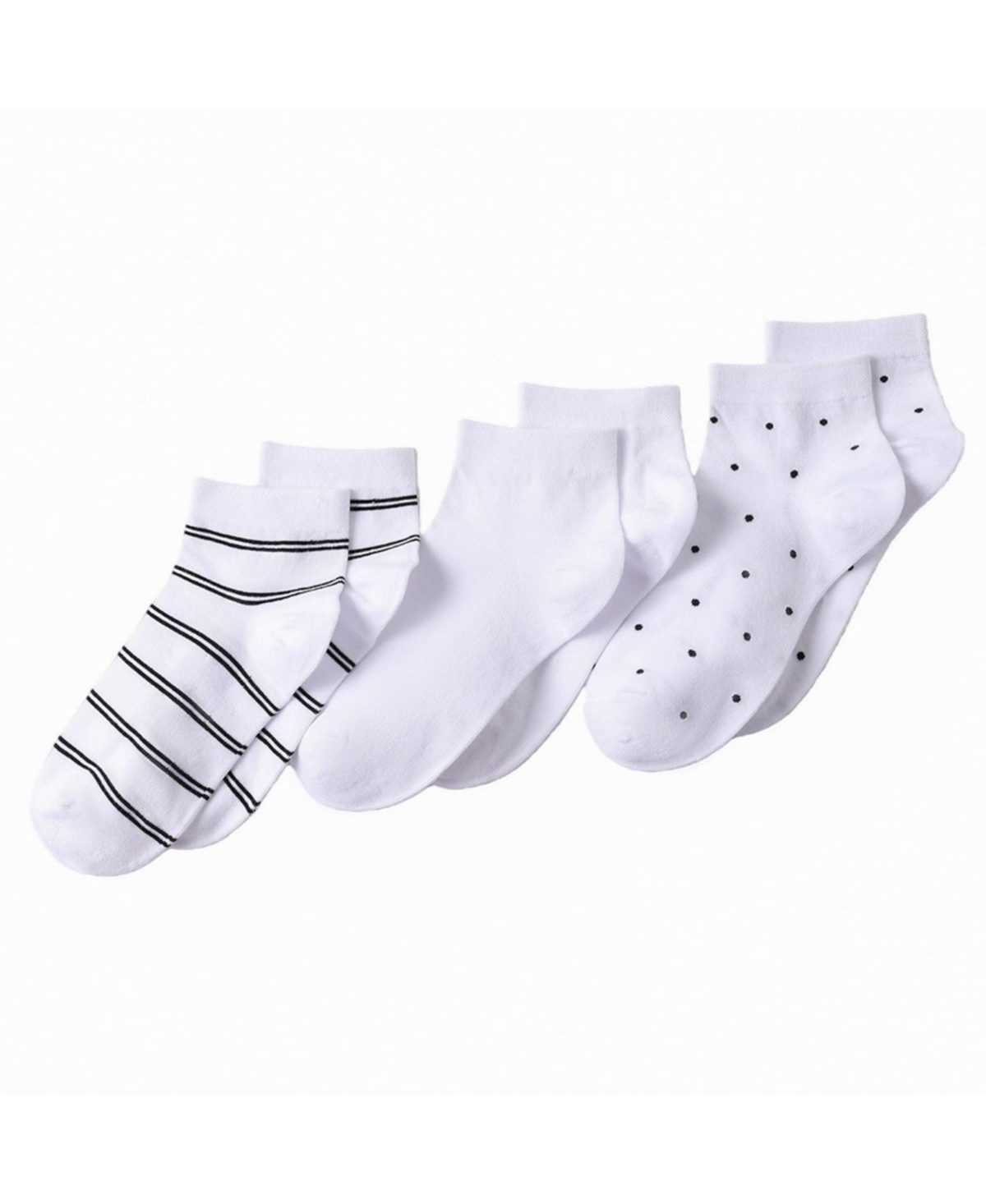 Click here for Lands End Womens 3-Pack Cotton Stripe and Dot Quar... prices