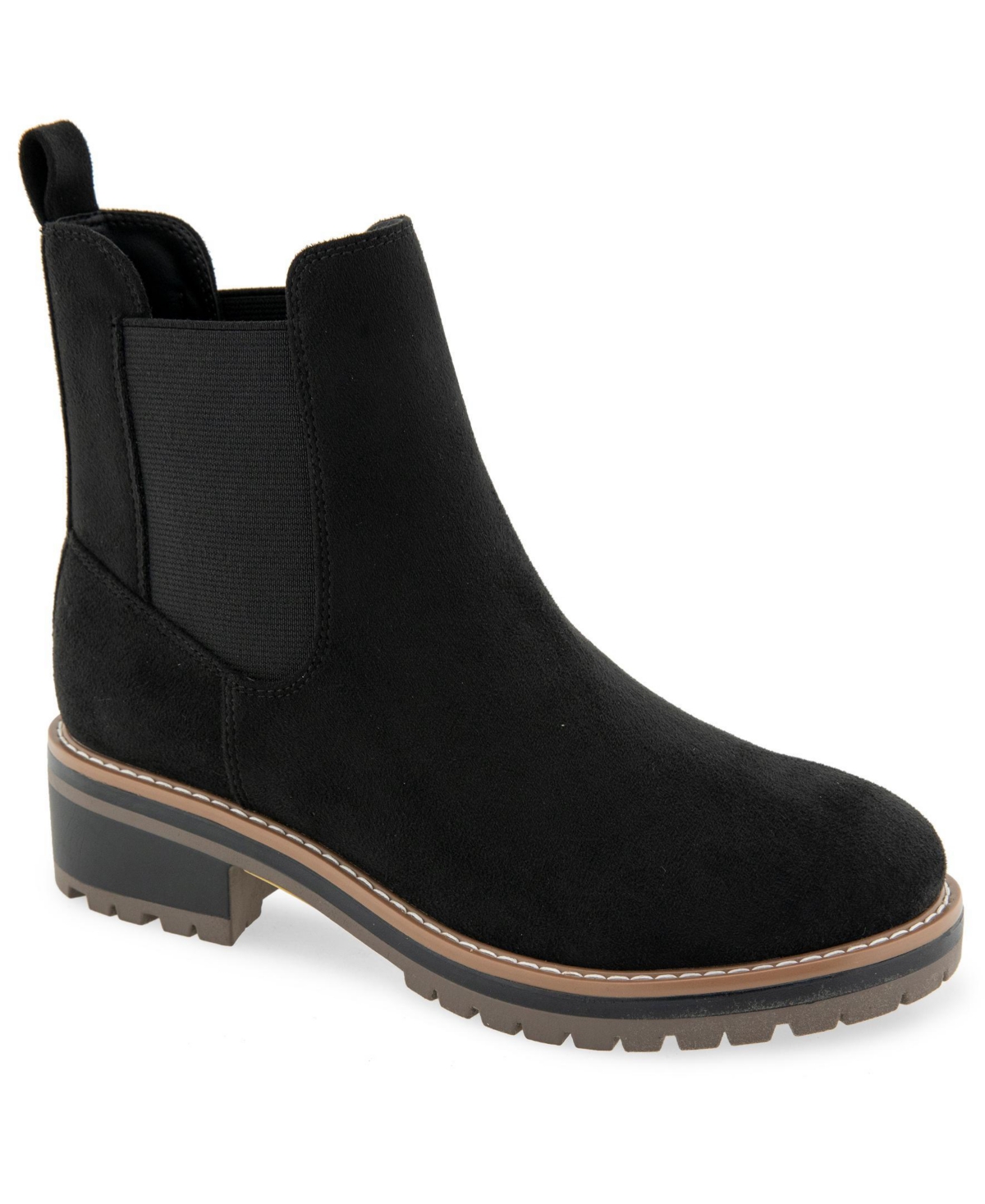 Click here for Kensie Womens Khai Chelsea Boot - Black microfiber prices