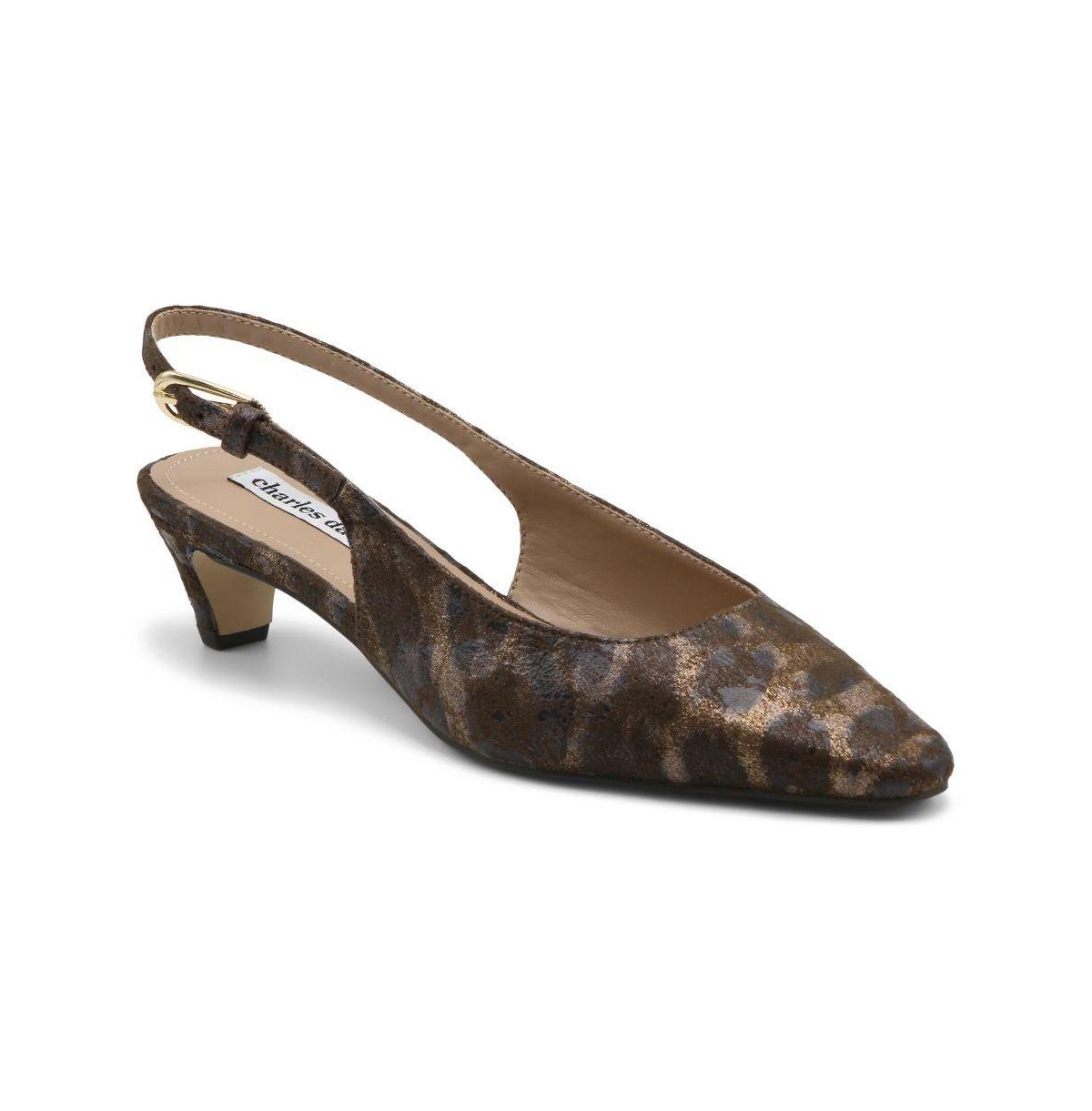 Click here for Charles David Womens Ficken Low Heel Slingback Dre... prices
