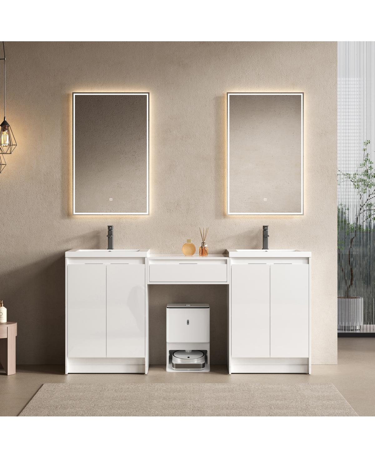 Click here for Sillysis 71 Inch Modern Double Bathroom Vanity wit... prices