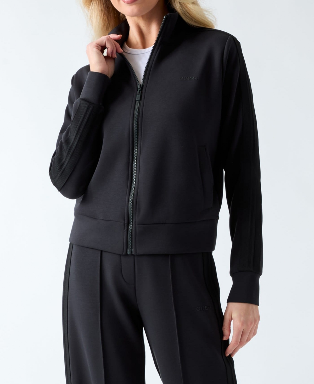Click here for Guess Womens Lyra High-Neck Full-Zip Sweatshirt -... prices