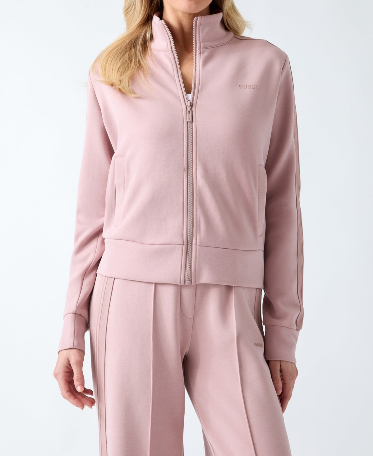 Click here for Guess Womens Lyra High-Neck Full-Zip Sweatshirt -... prices