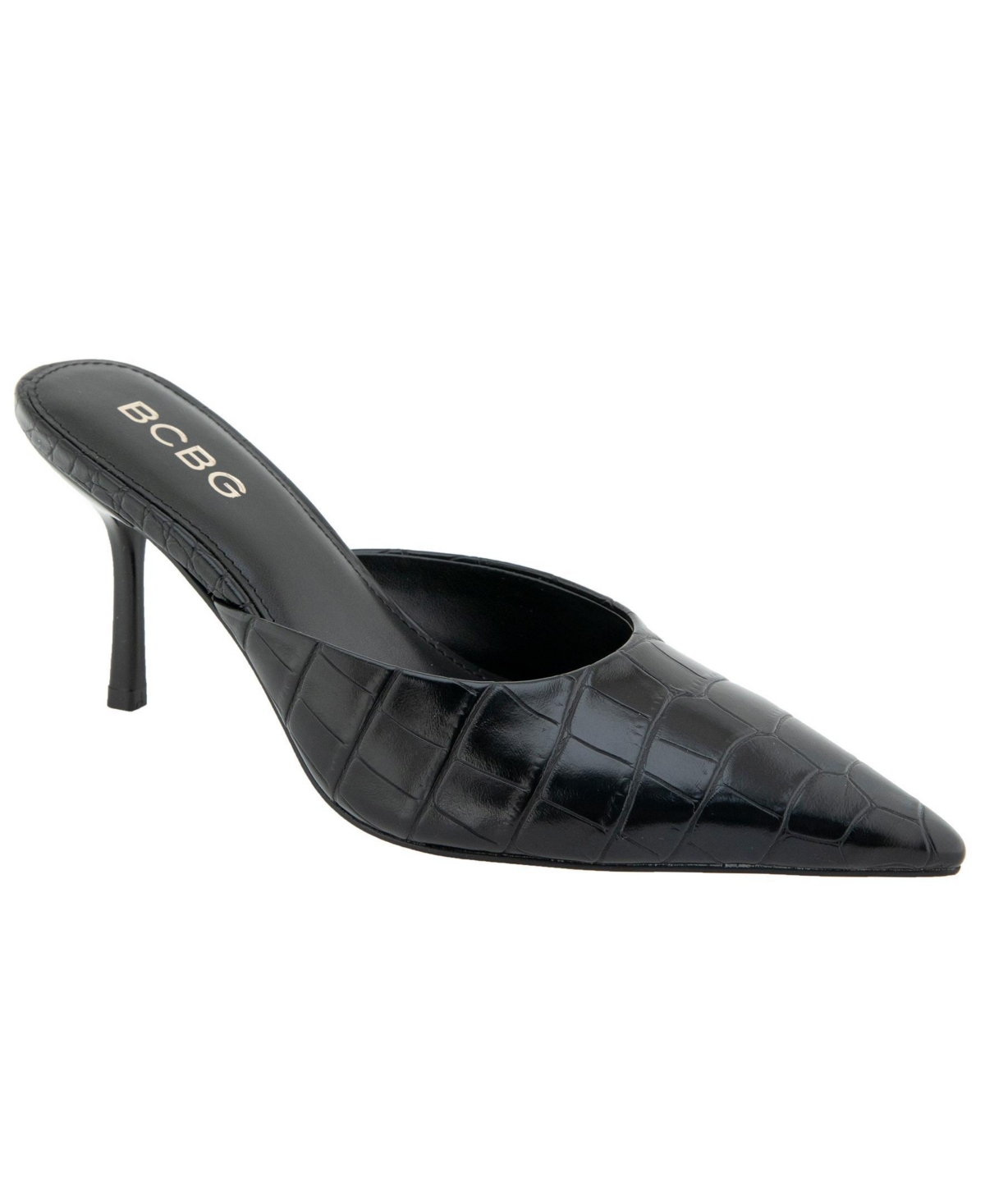Click here for Bcbg Womens Nixxa Slip On Pump - Black croc prices