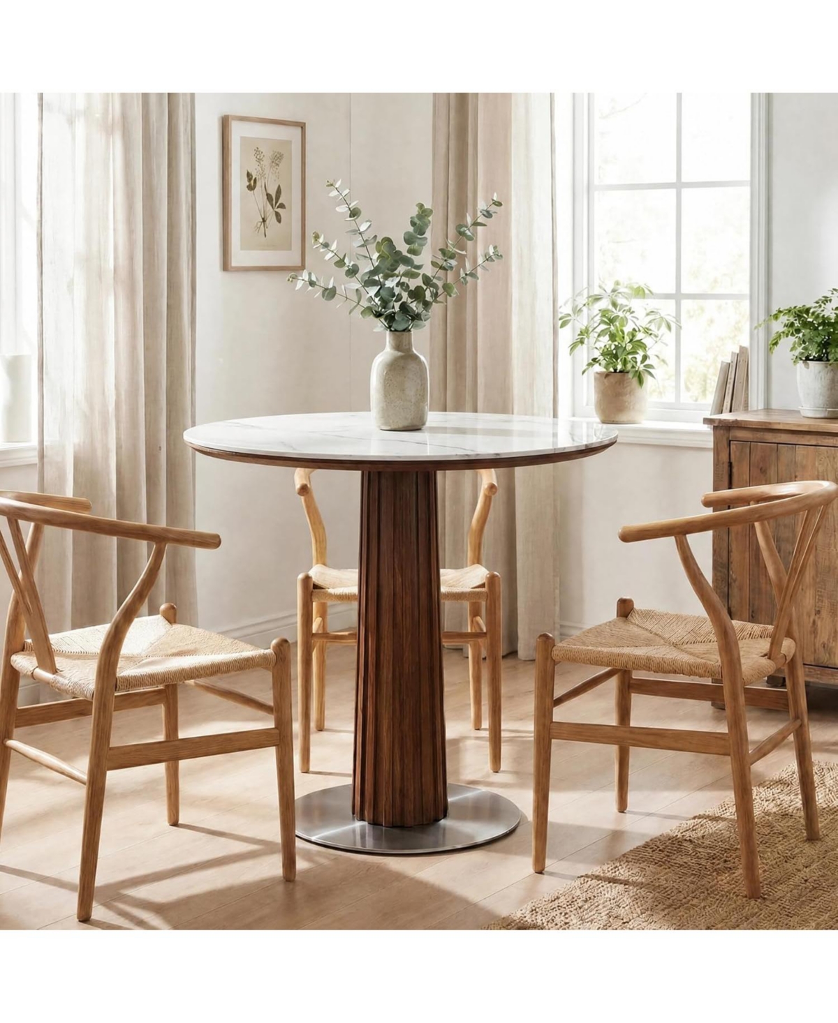 Click here for Tribesigns Round Dining Table  Solid Wood Dinner T... prices
