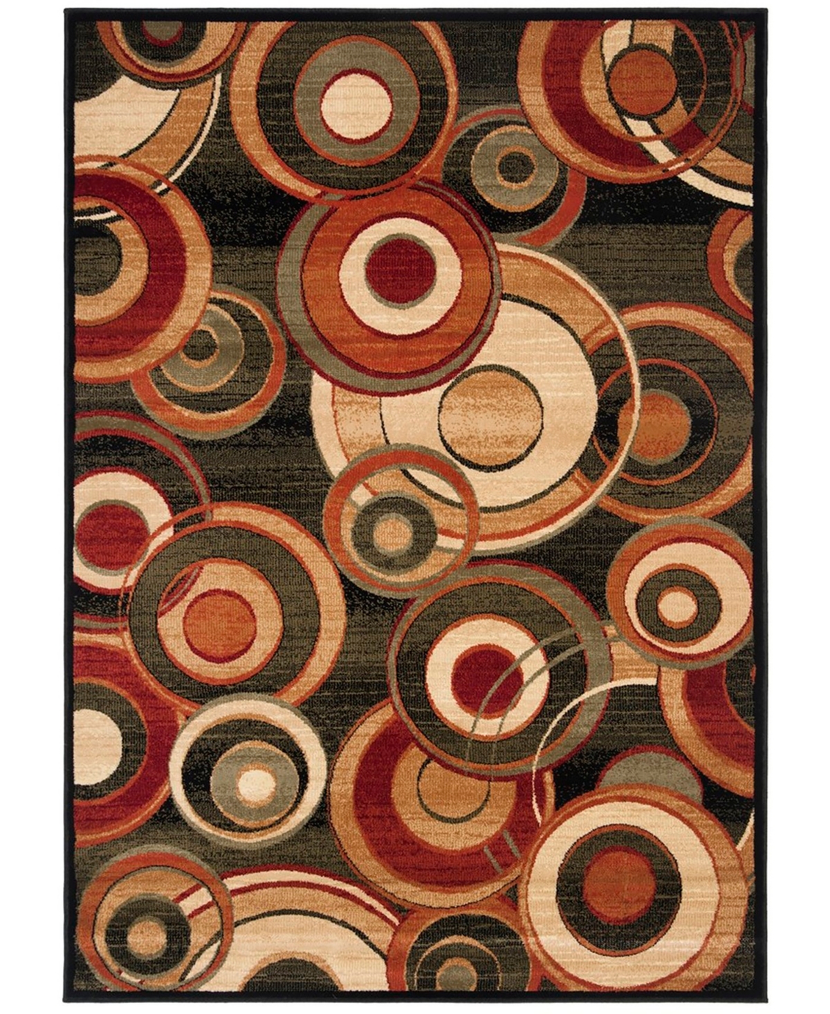 Click here for Safavieh Lyndhurst LNH225 Black and Multi 53 x 76... prices