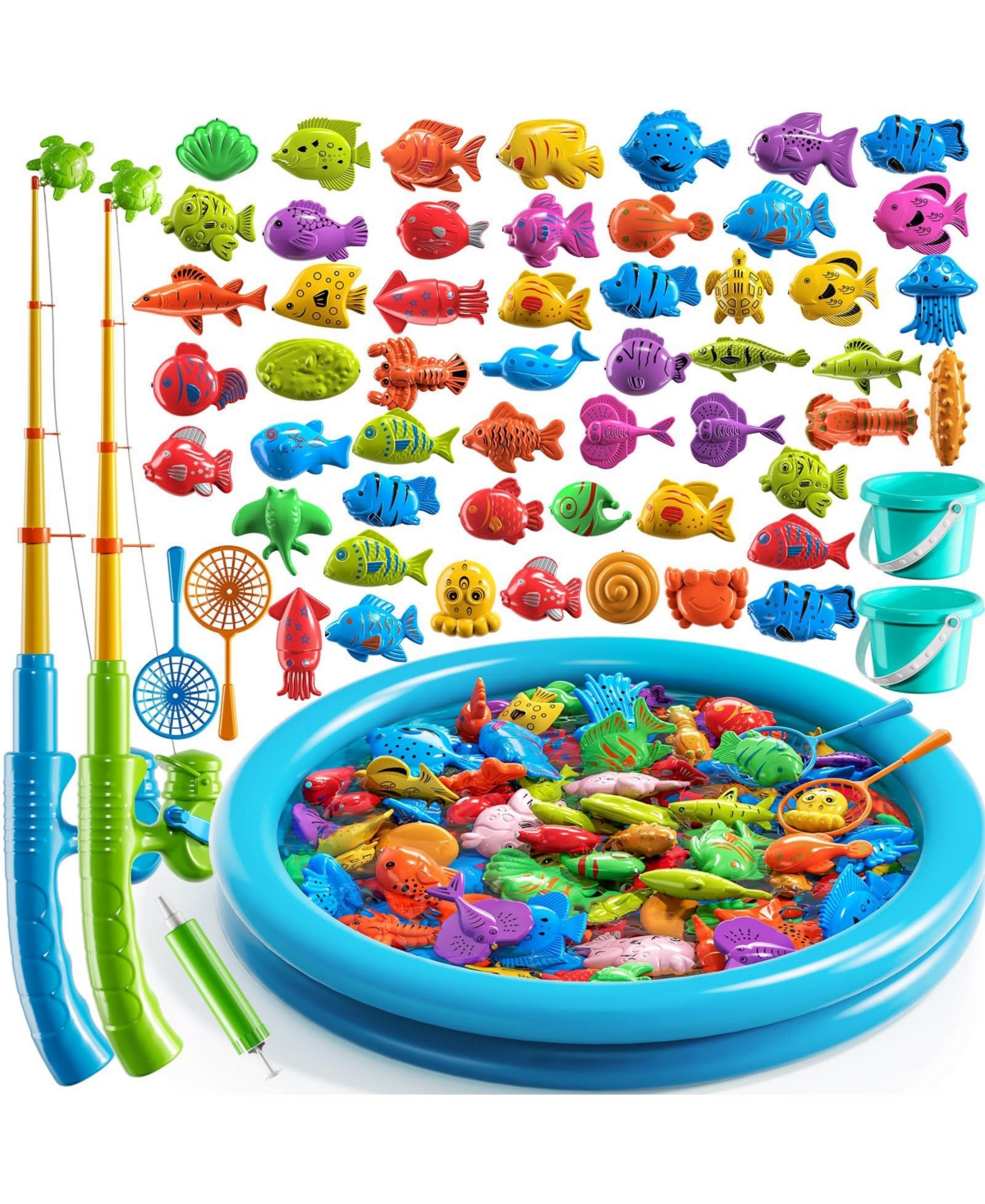 Click here for Gnuadz Fishing Game Pool Rod Net Summer Play Indoo... prices