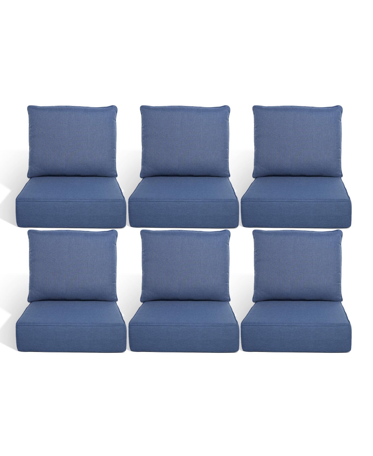 Click here for Pocassy 6 Pack Outdoor Deep Seat Cushion Set  6-in... prices