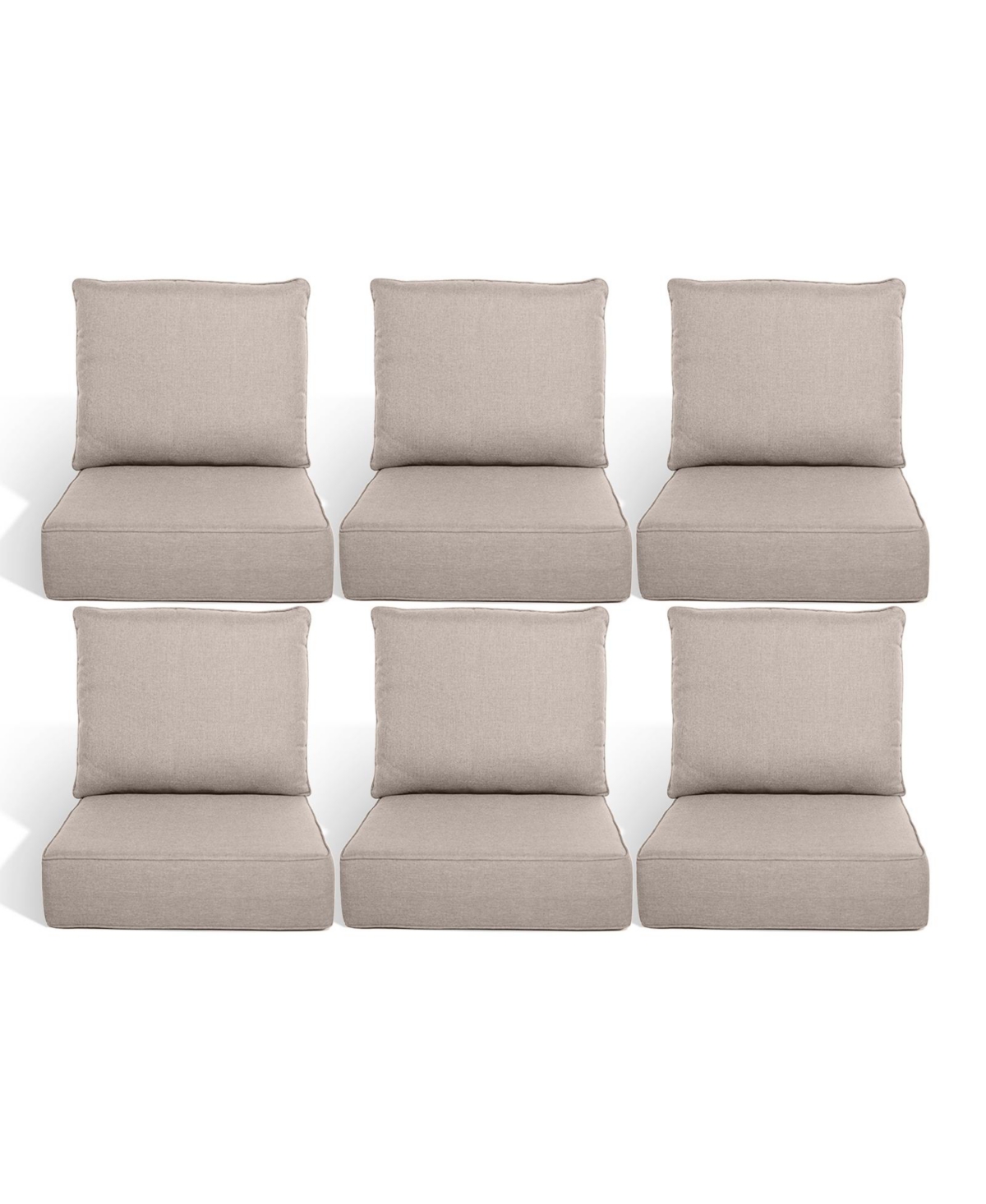 Click here for Pocassy 6 Pack Outdoor Deep Seat Cushion Set  6-in... prices