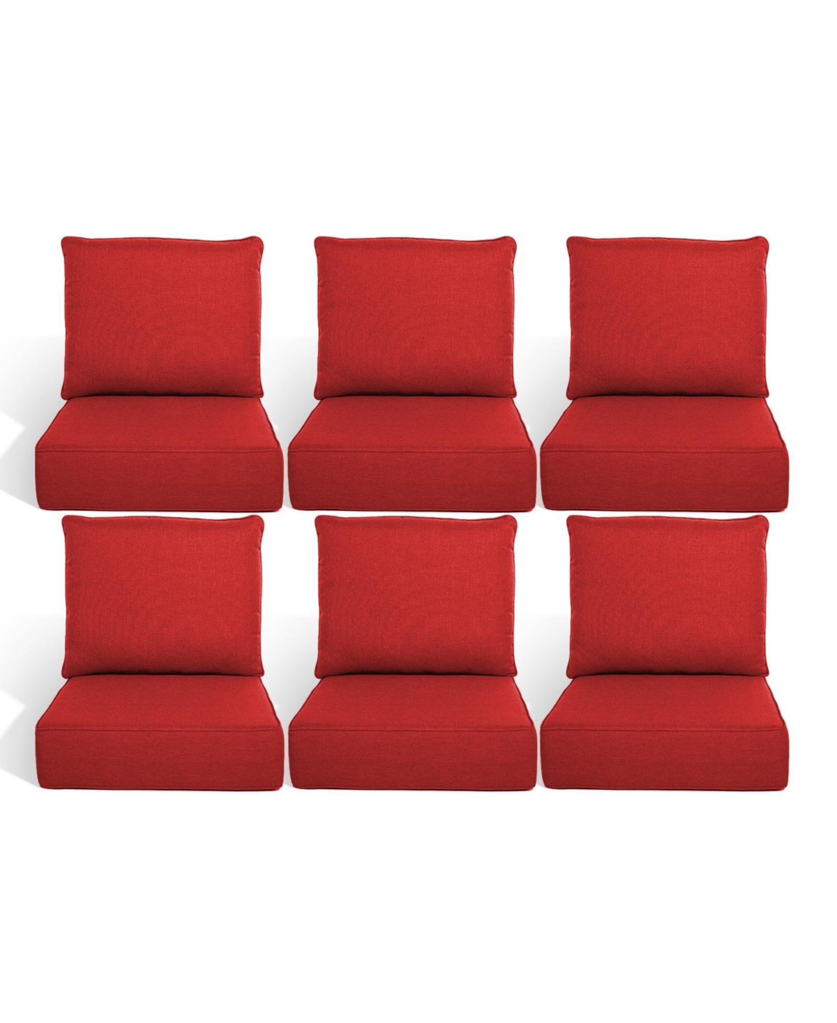 Click here for Pocassy 6 Pack Outdoor Deep Seat Cushion Set  6-in... prices