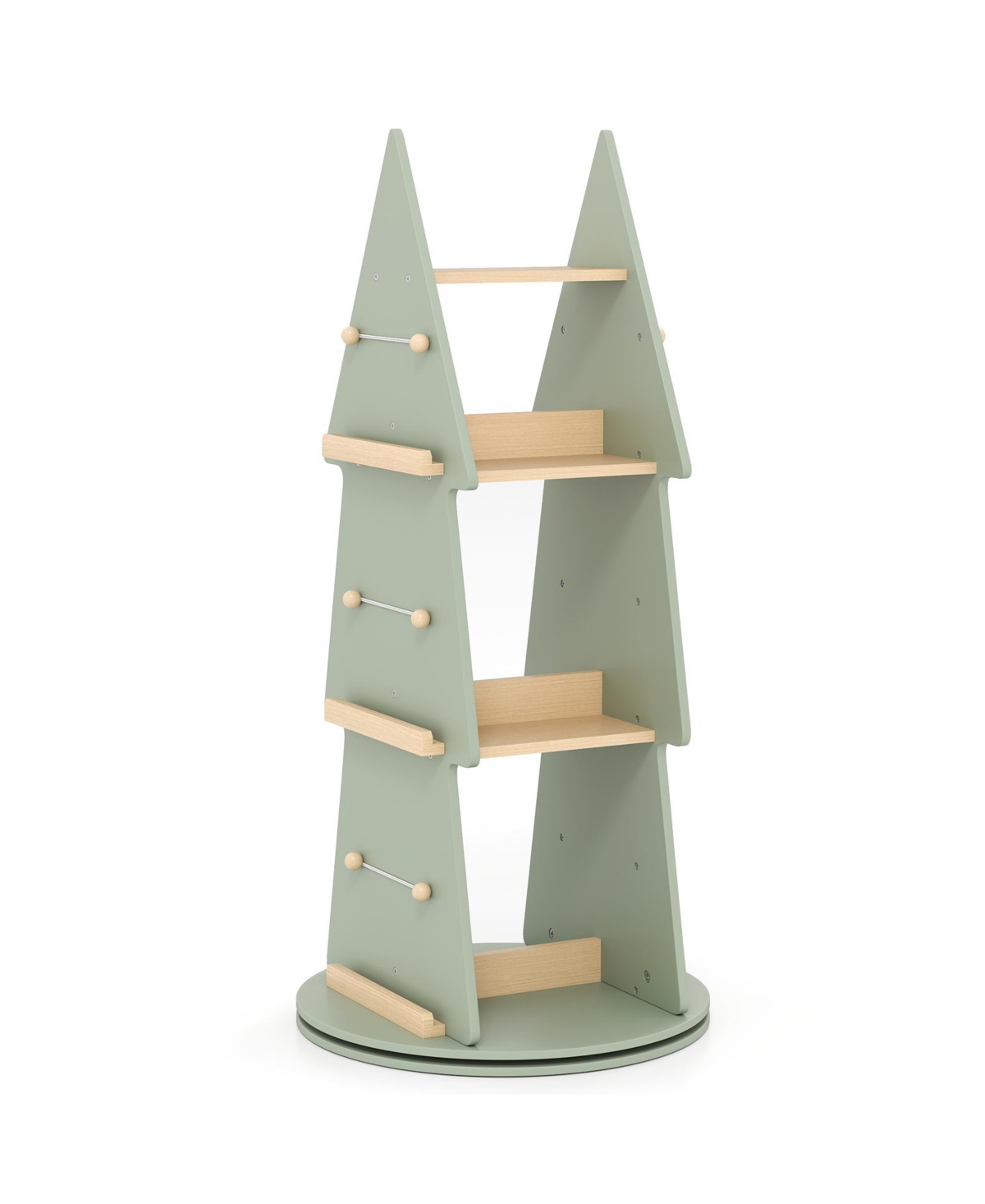 Click here for Slickblue Kids 4-Tier Tree Bookshelf with Rotating... prices