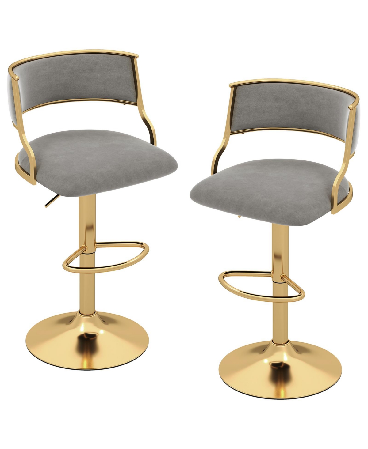 Click here for Slickblue Set of 2 Swivel Bar Stools Height Adjust... prices