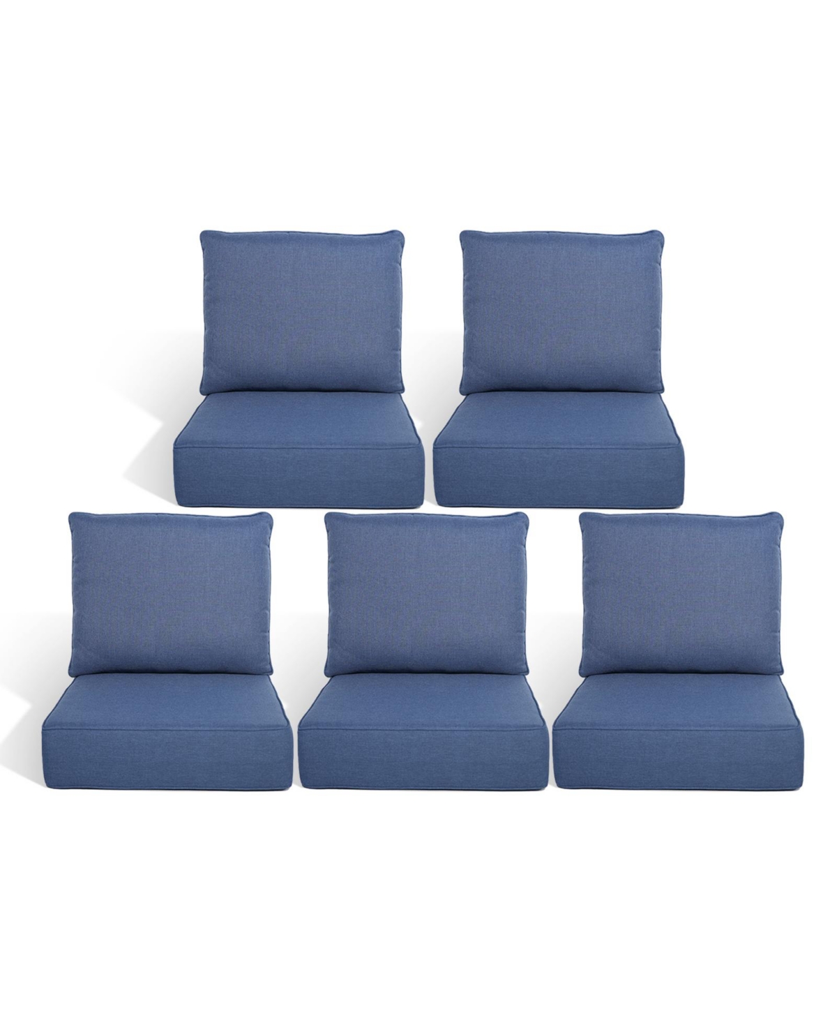Click here for Pocassy Outdoor Deep Seat Cushions Set - 5 Set Wat... prices