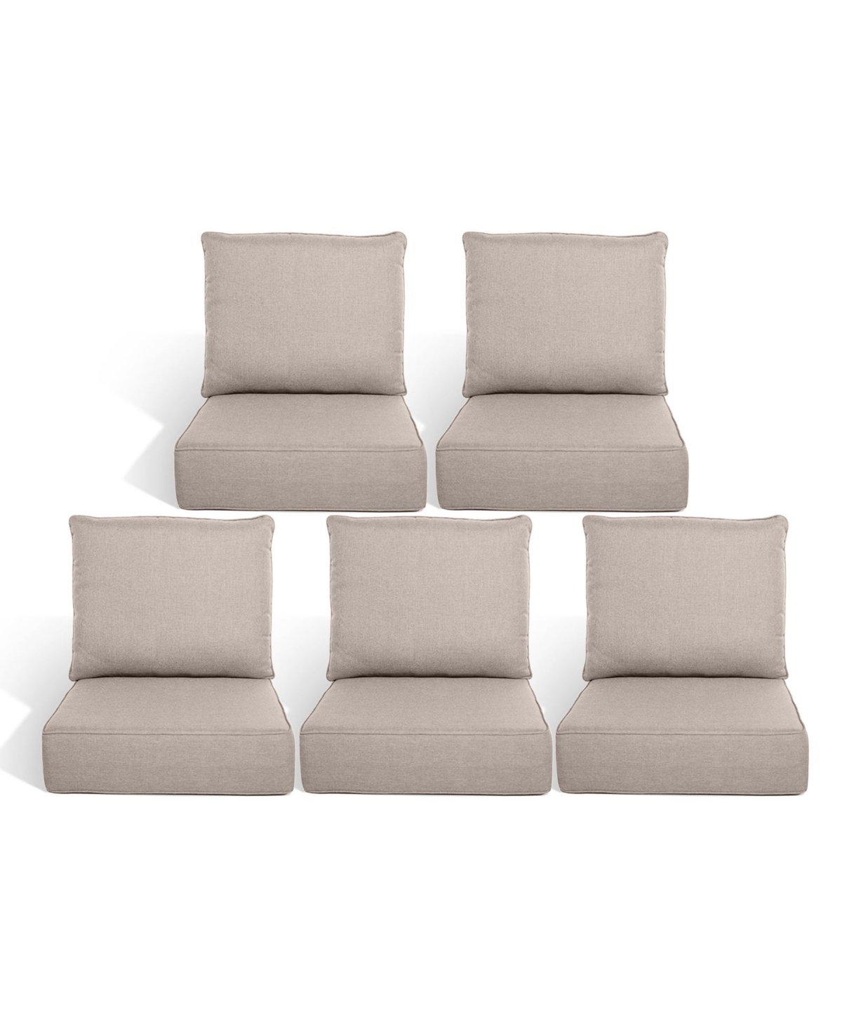 Click here for Pocassy Outdoor Deep Seat Cushions Set - 5 Set Wat... prices