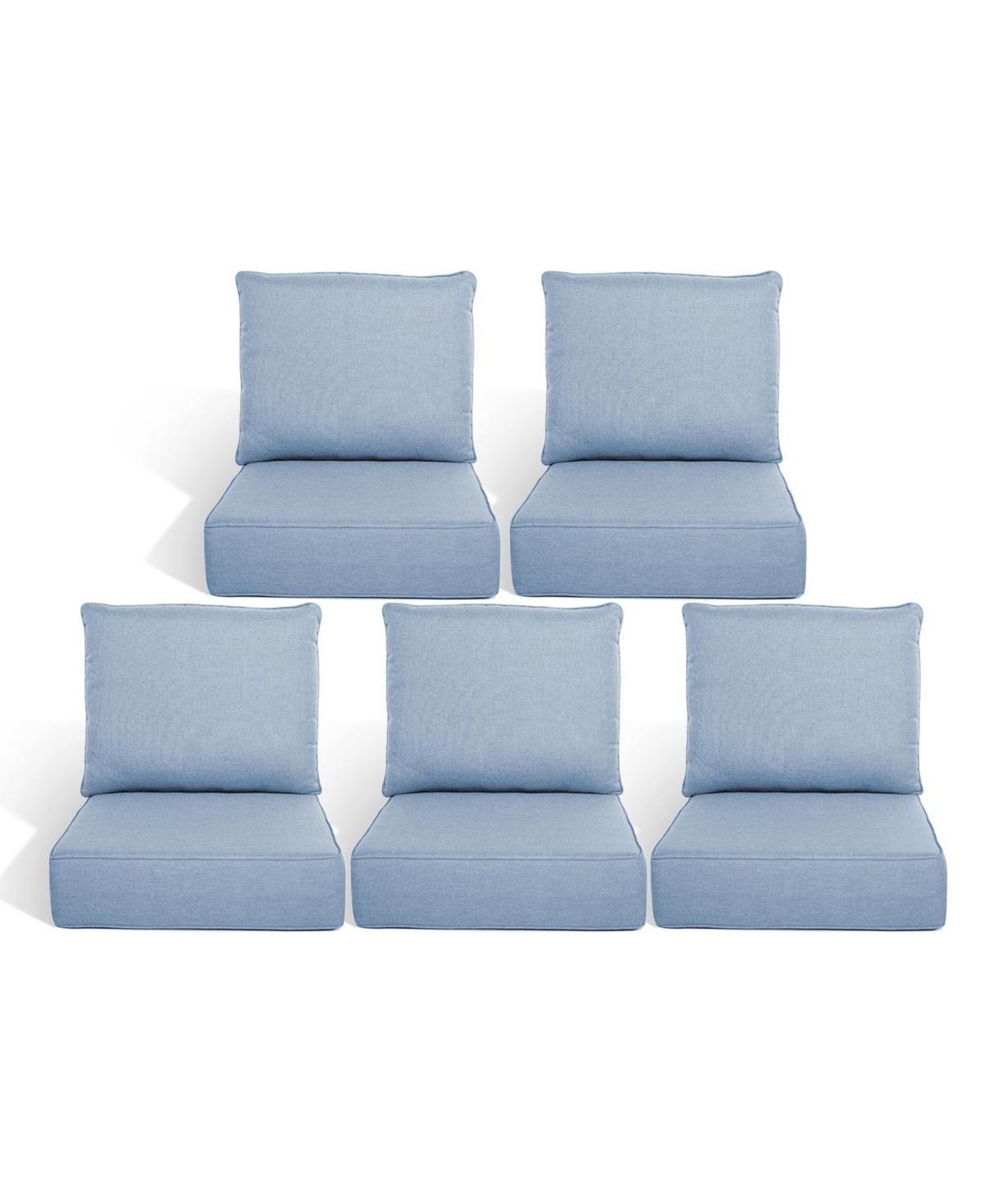 Click here for Pocassy Outdoor Deep Seat Cushions Set - 5 Set Wat... prices