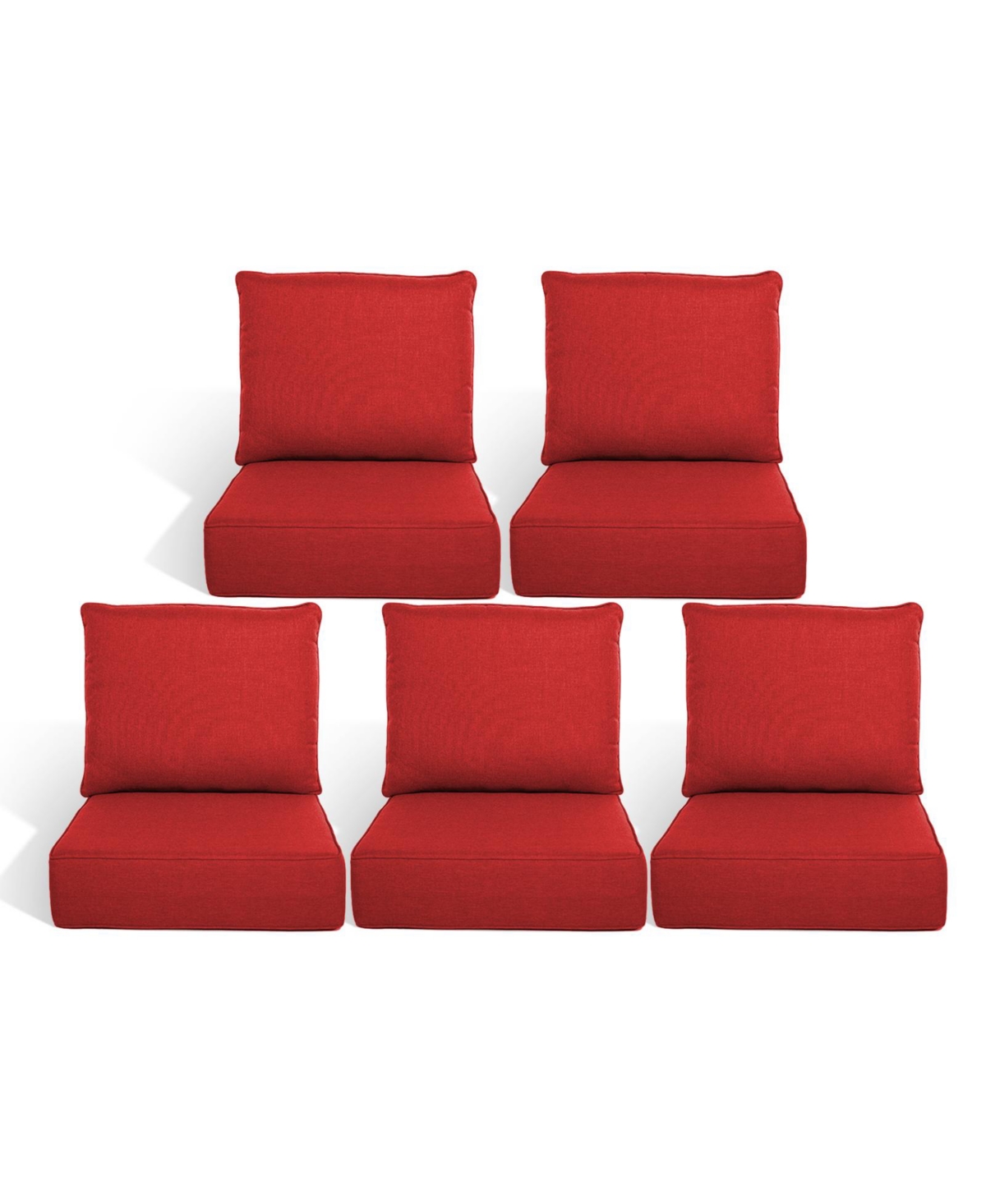 Click here for Pocassy Outdoor Deep Seat Cushions Set - 5 Set Wat... prices