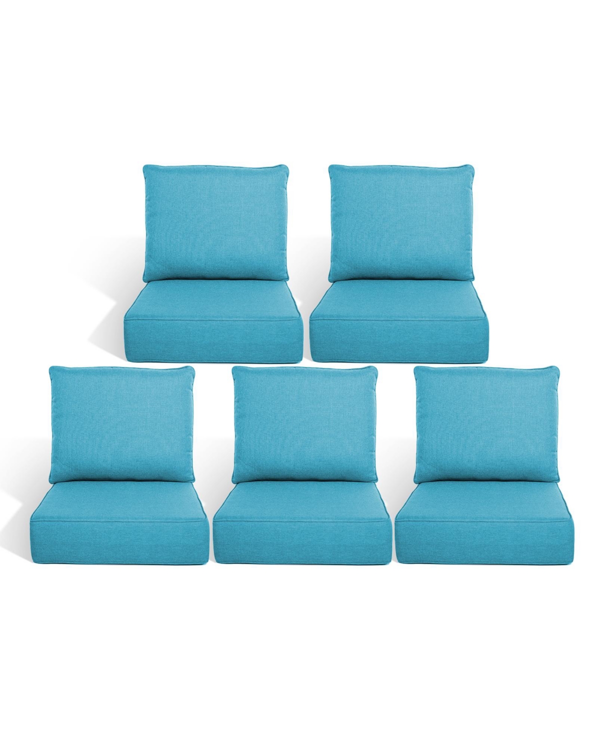 Click here for Pocassy Outdoor Deep Seat Cushions Set - 5 Set Wat... prices