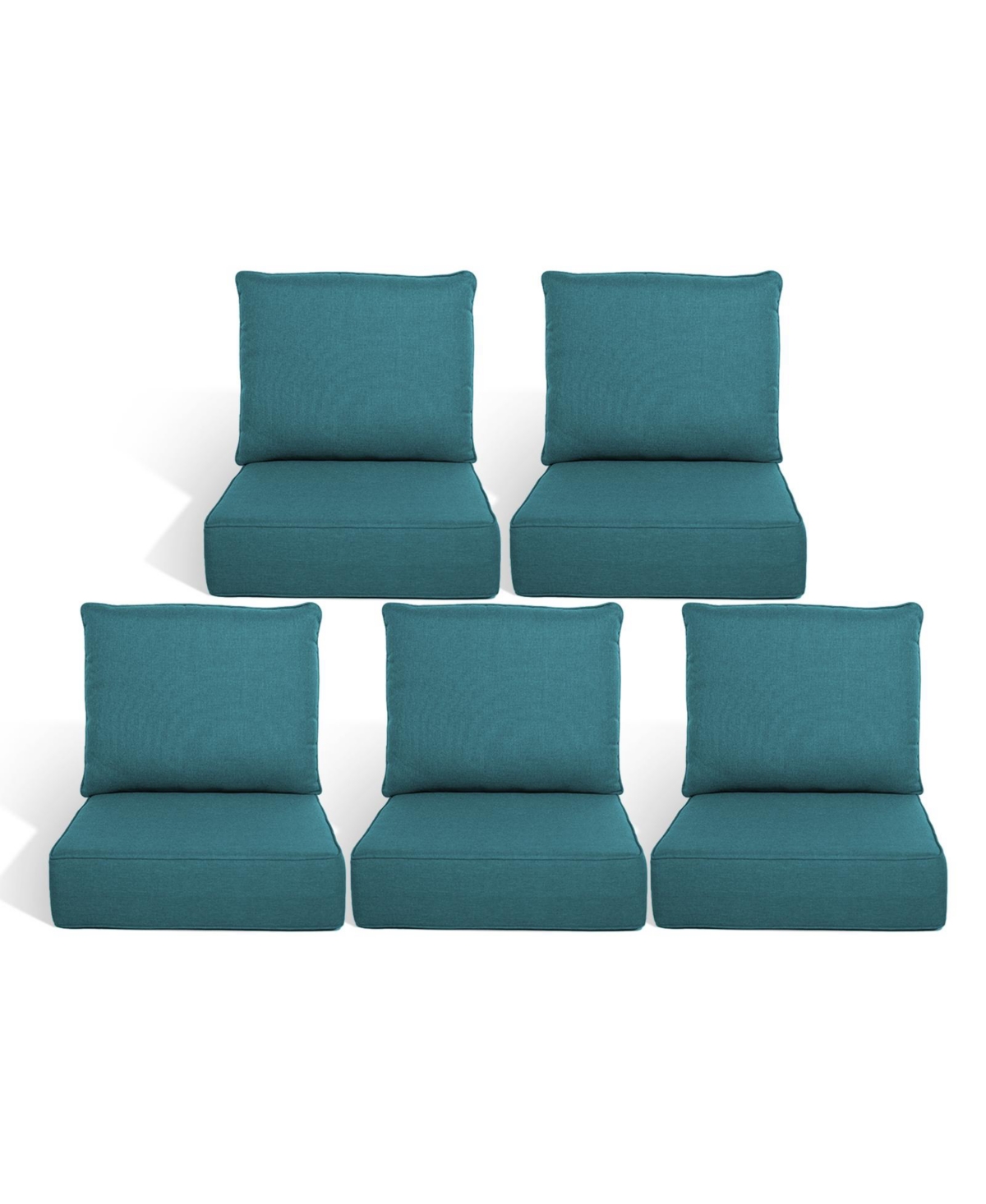 Click here for Pocassy Outdoor Deep Seat Cushions Set - 5 Set Wat... prices