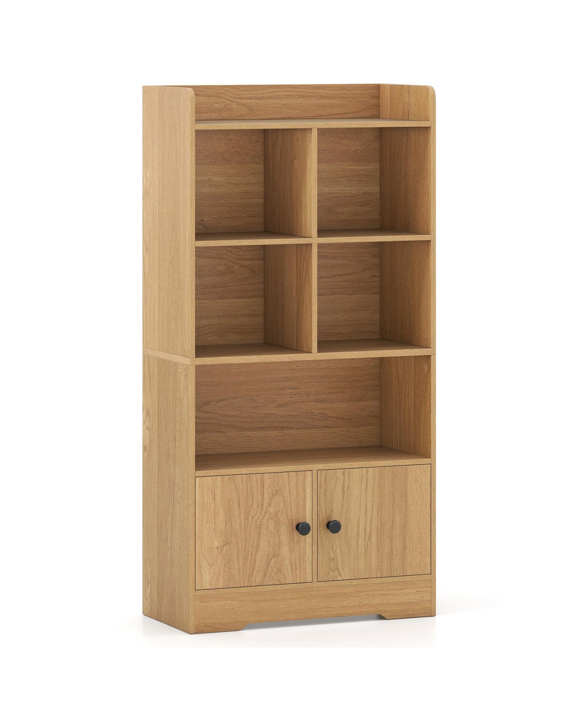 Click here for Slickblue Modern 4-Tier Bookshelf with 4 Cubes and... prices