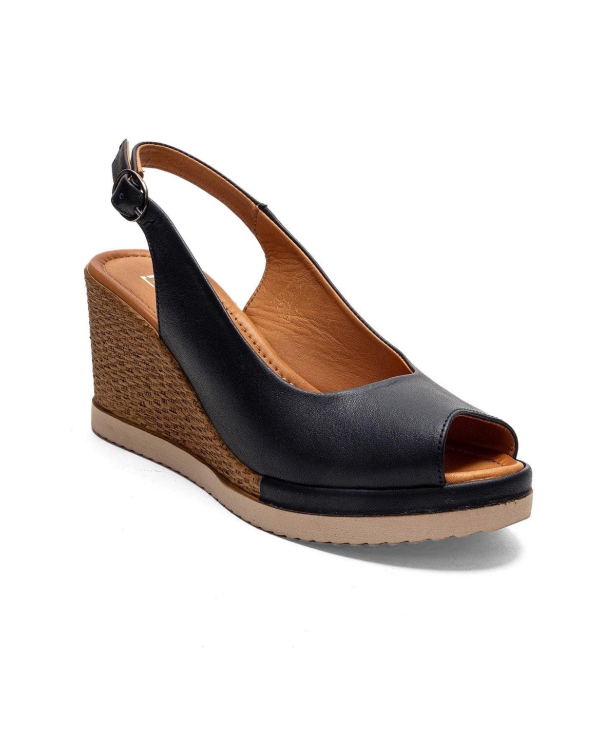 Click here for Forever & Always Shoes Helina Leather Wedge Sandal... prices