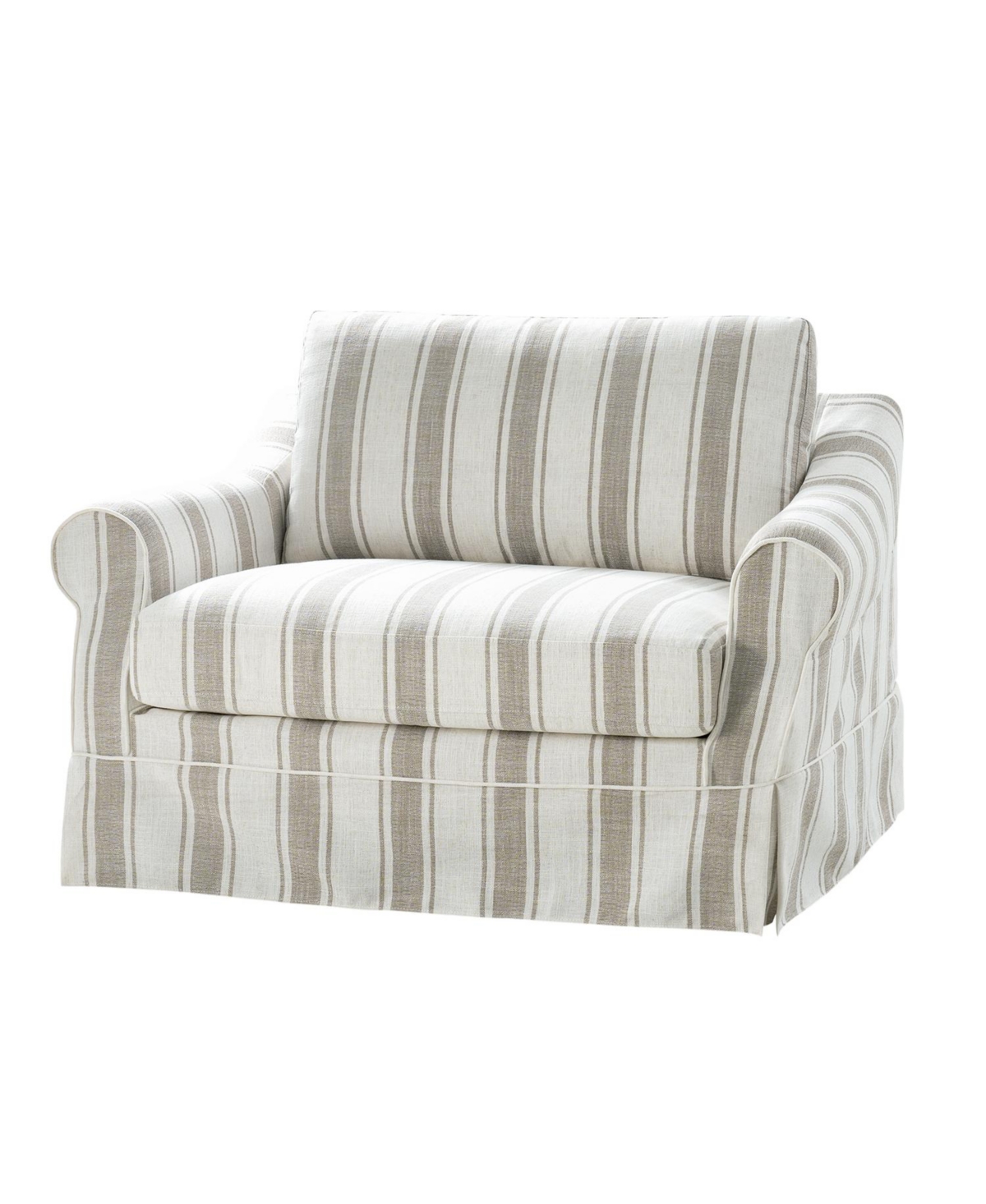 Click here for Hulala Home Raul Farmhouse Slipcovered Armchair wi... prices