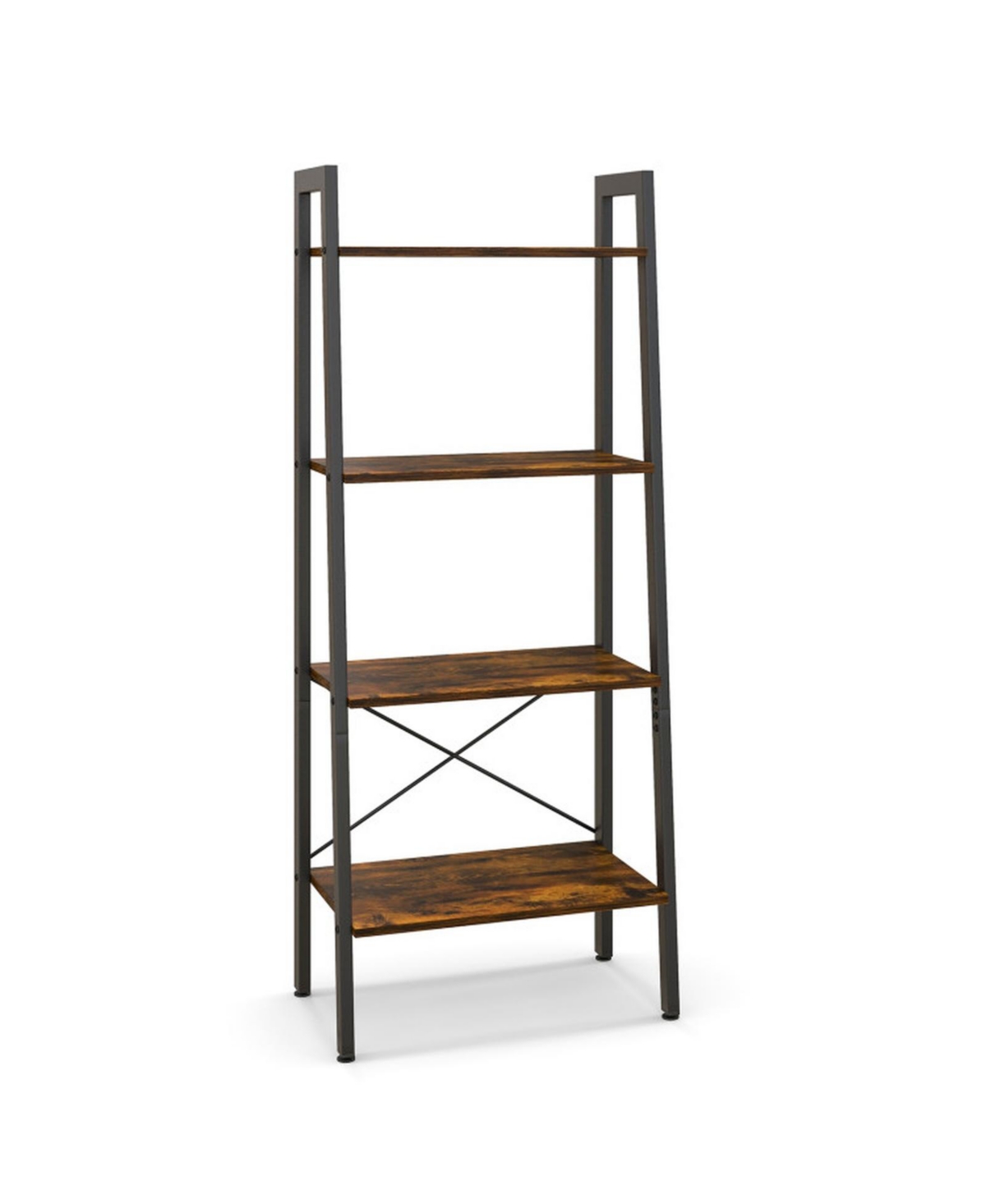 Click here for Gouun 4-Tier Industrial Bookshelf Metal Frame Stor... prices