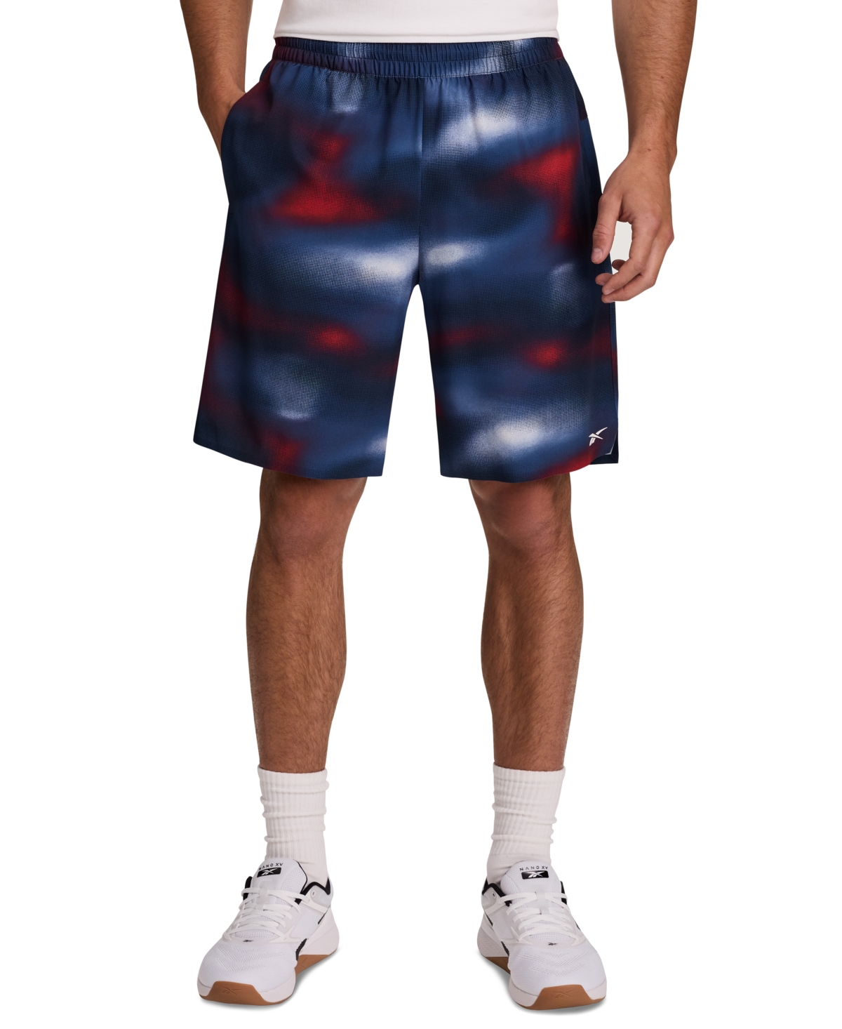 Click here for Reebok Mens 9 Regular-Fit Ombre Print Athletic Sho... prices