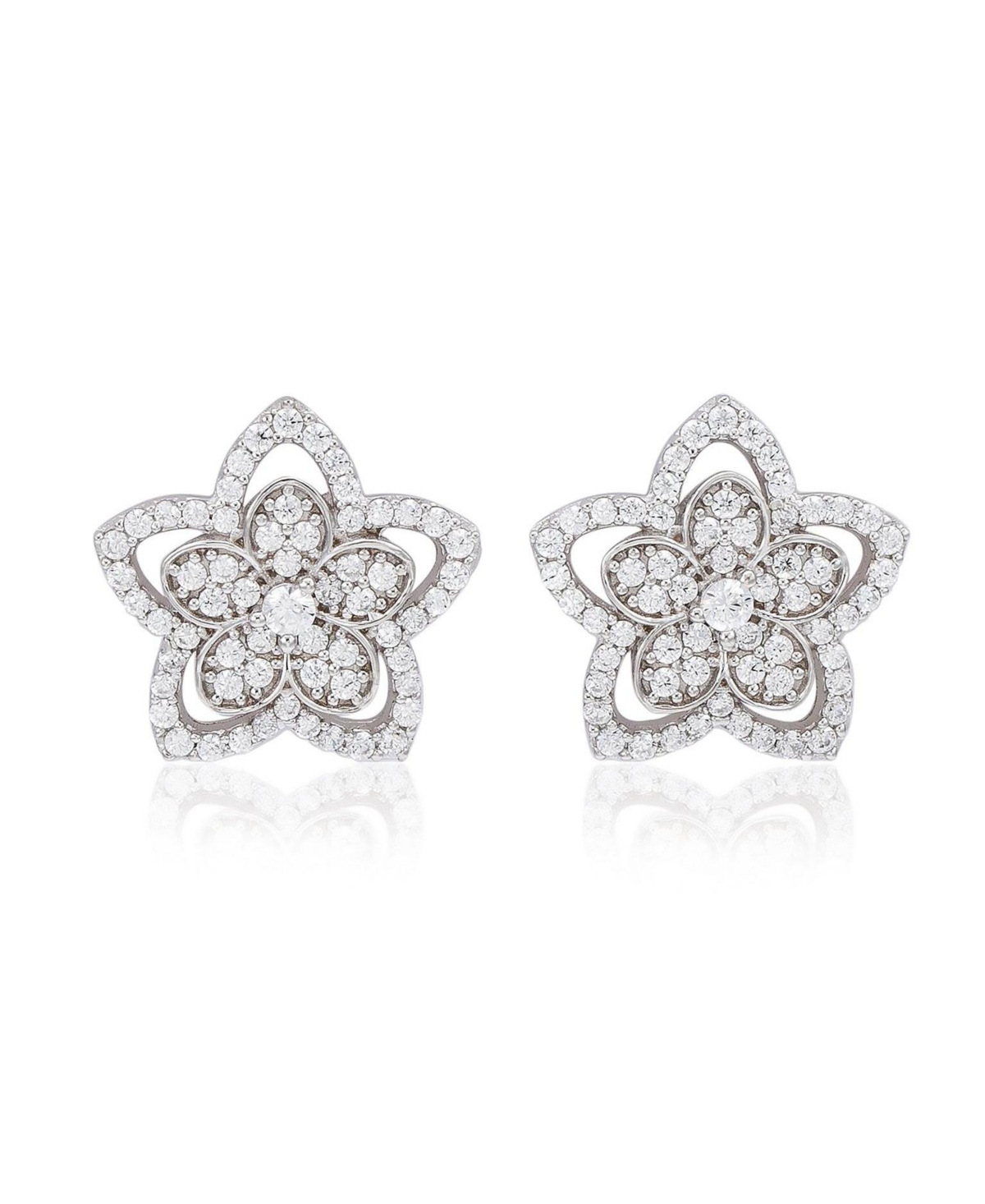 Click here for Suzy Levian New York Sterling Silver Pave Cubic Zi... prices