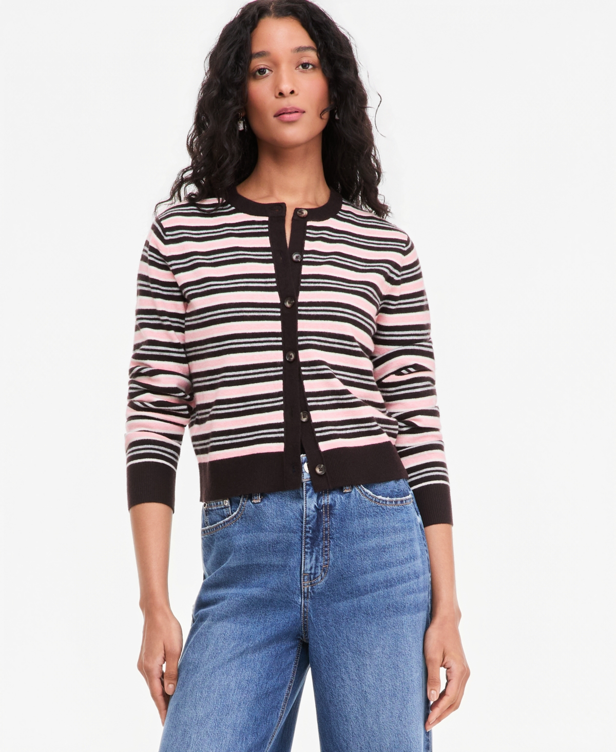 Click here for On 34th Womens Long-Sleeve Crewneck Cardigan  Macy... prices