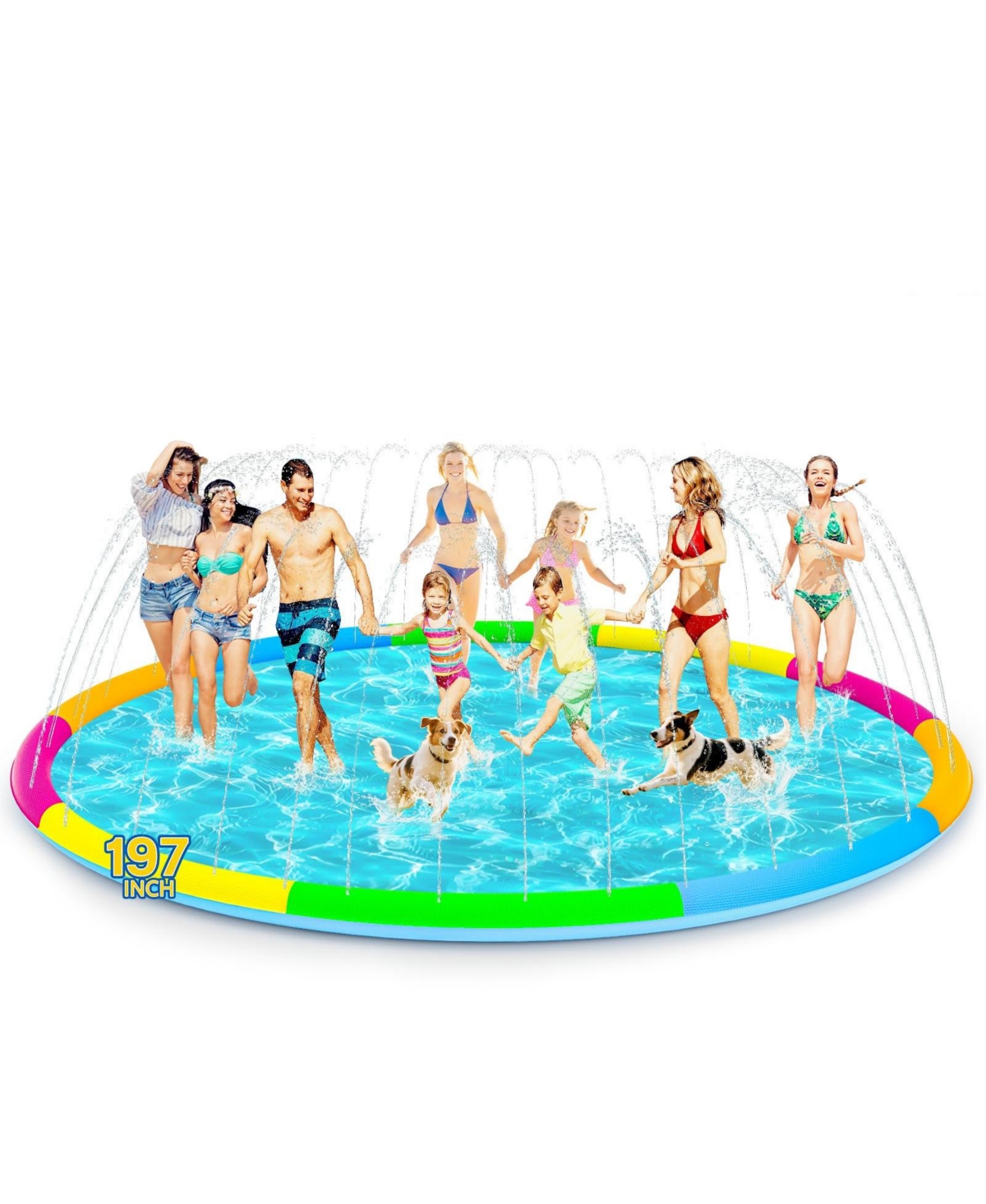 Click here for Aofar 197 Splash Pad Sprinkler Pool Mat for Dogs A... prices