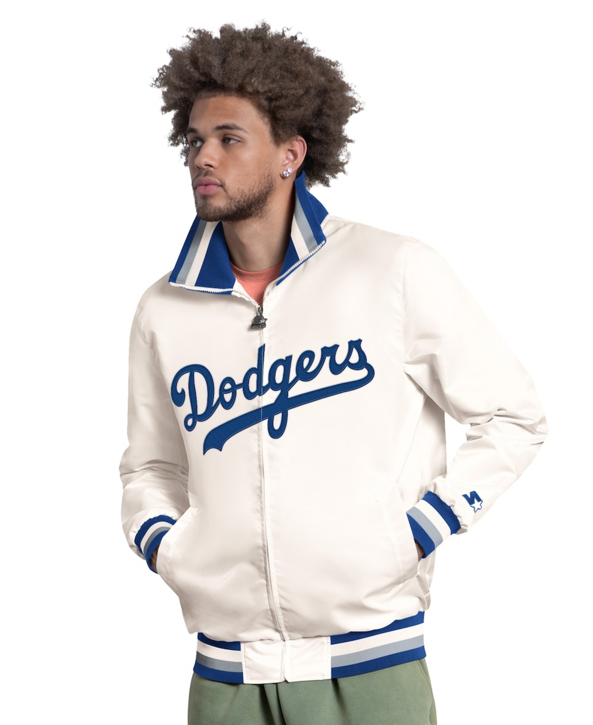 Click here for Starter Mens White Los Angeles Dodgers The Captain... prices