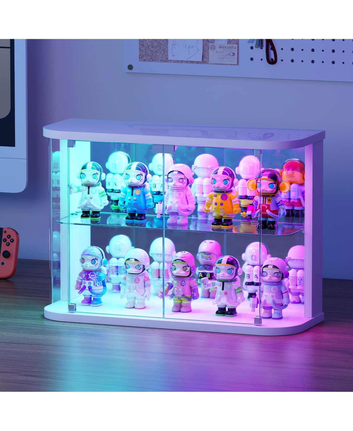Click here for Vlsrka 2-Tier Curio Display Cabinet with Rgb Light... prices