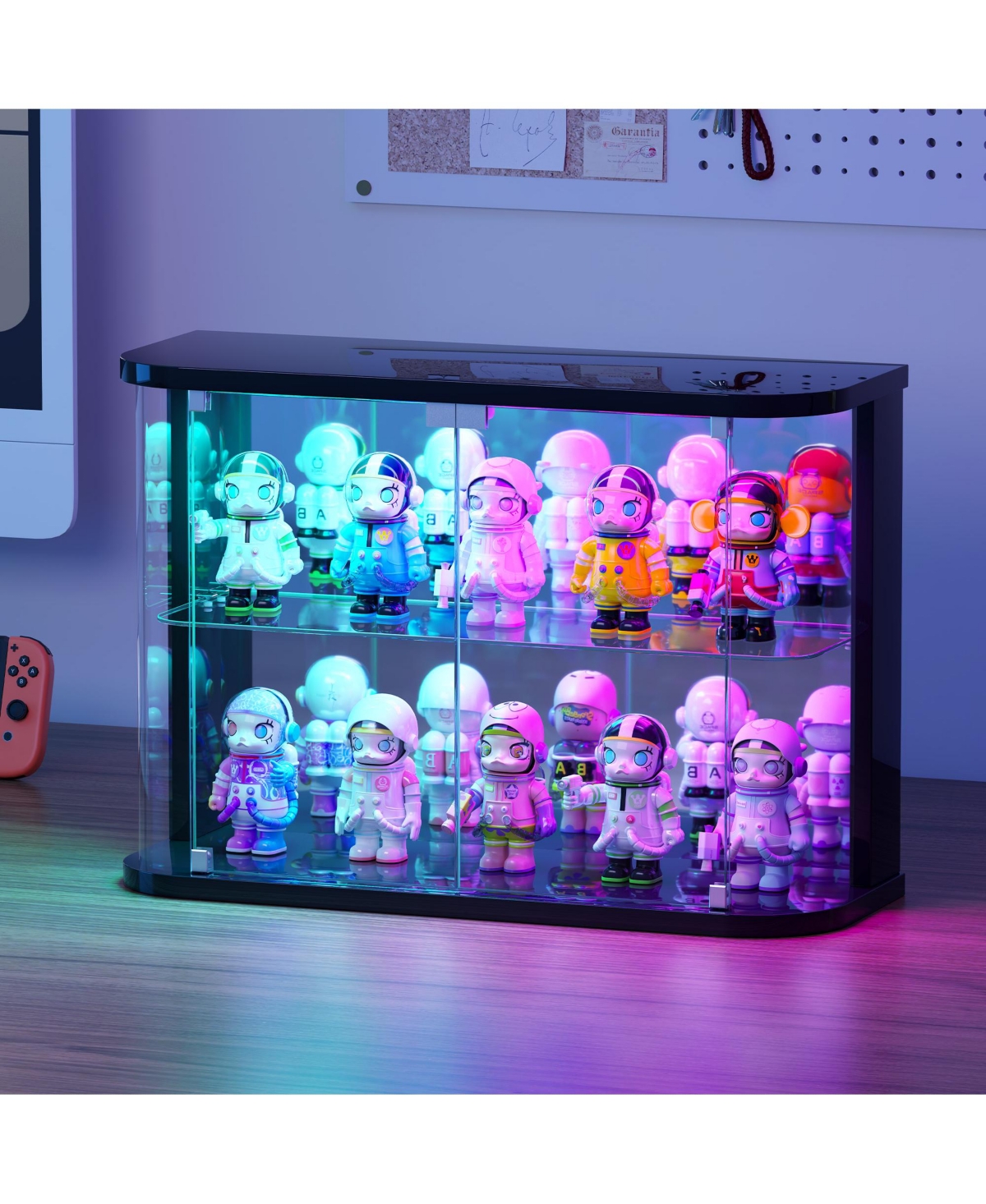 Click here for Vlsrka 2-Tier Curio Display Cabinet with Rgb Light... prices