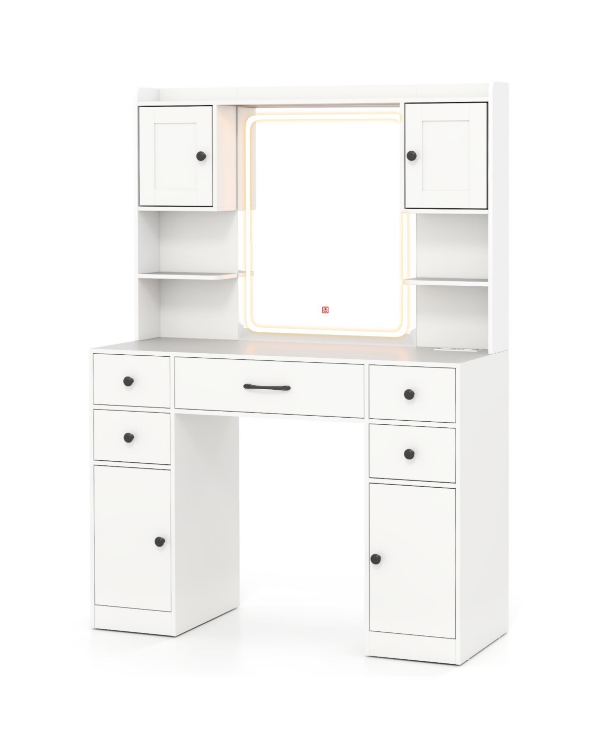 Click here for Slickblue Makeup Vanity Desk with Lighted Mirror a... prices