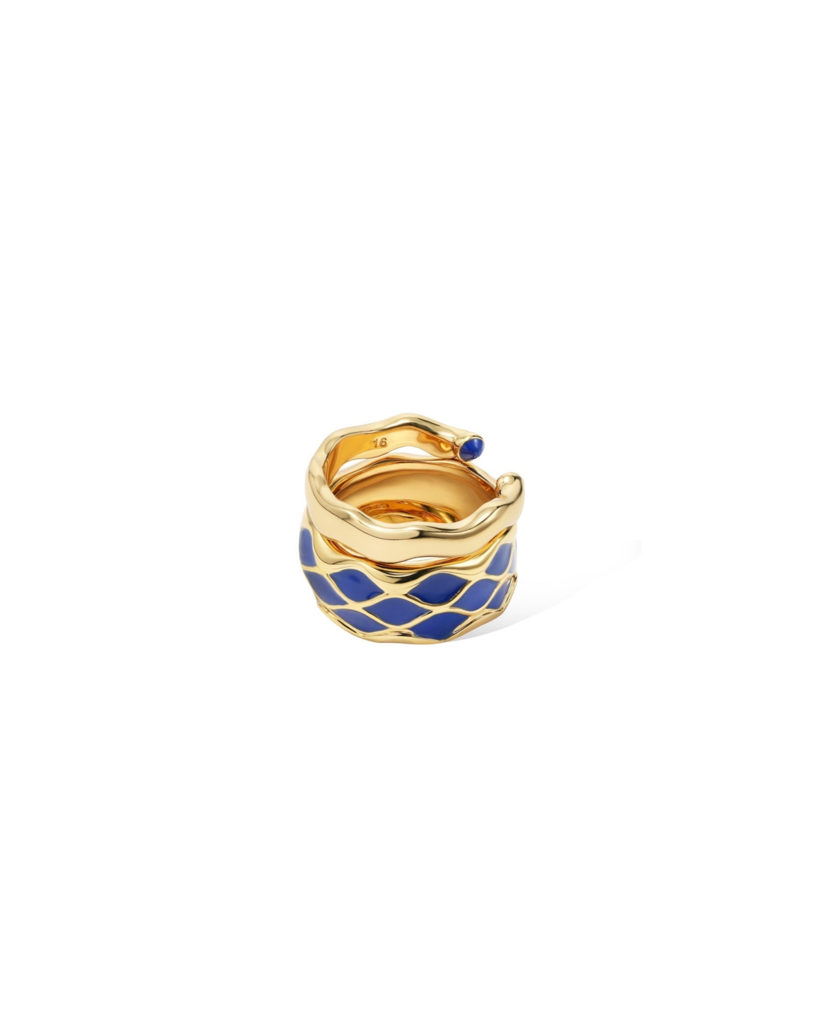 Click here for Retro Chic Nirah Ring - Goldblue prices